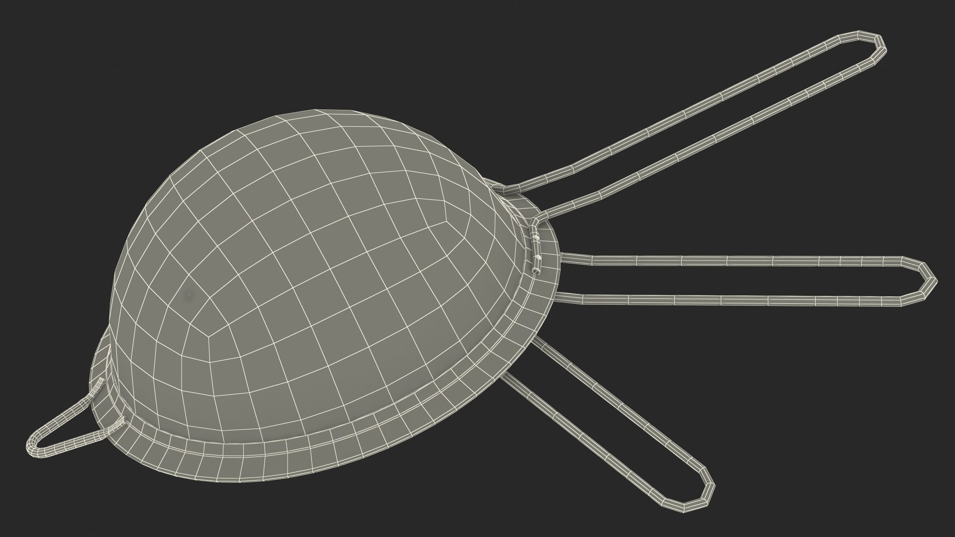 Stainless steel kitchen strainers 3D model - TurboSquid 1568552