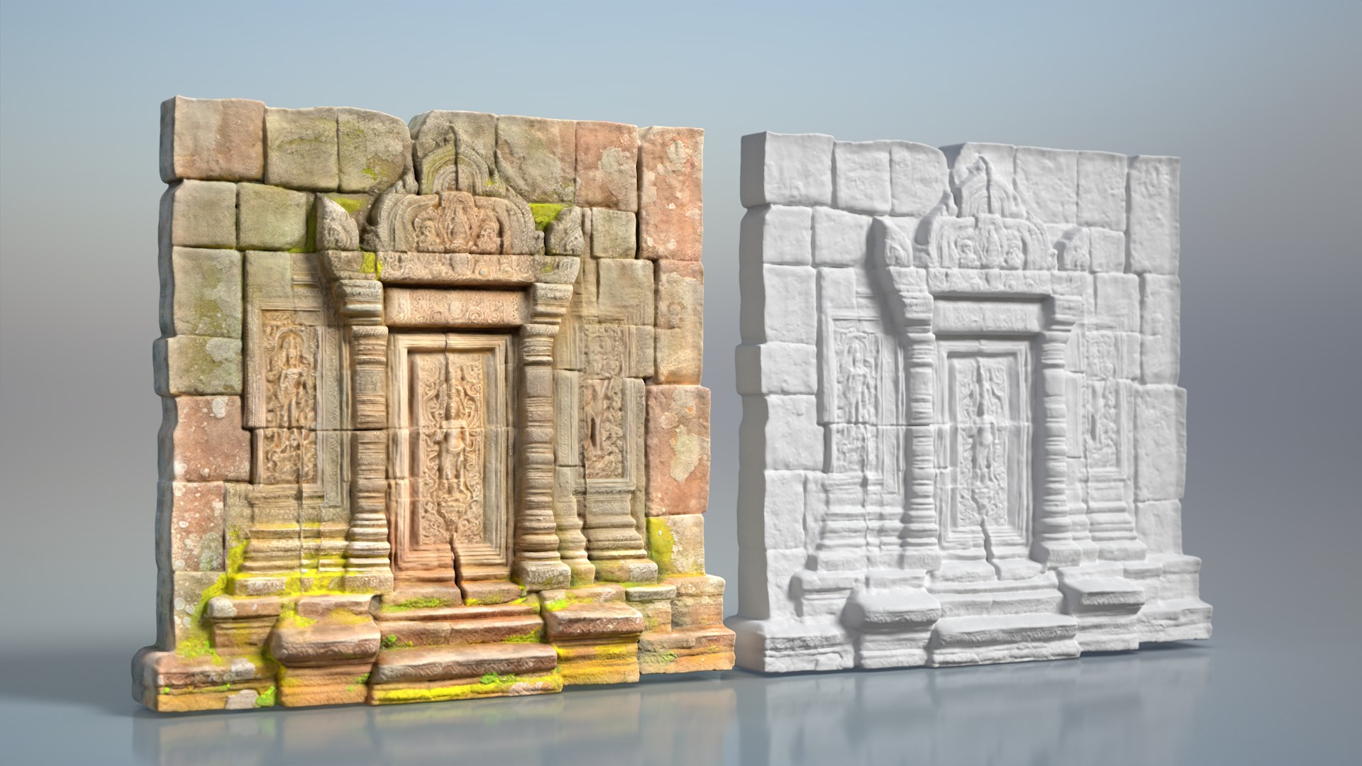 3D High Poly Ruin Temple Walls - 240630 - TurboSquid 2248892