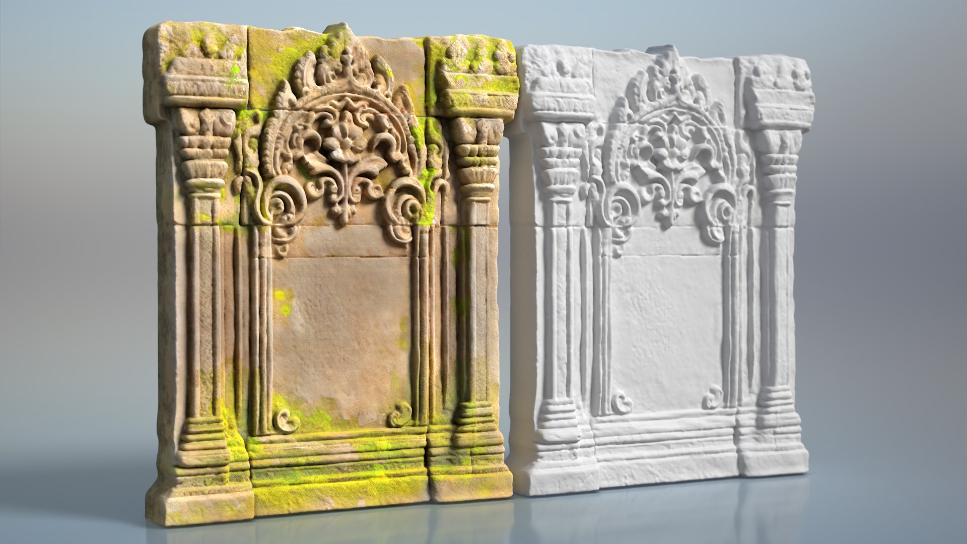 3D High Poly Ruin Temple Walls - 240630 - TurboSquid 2248892