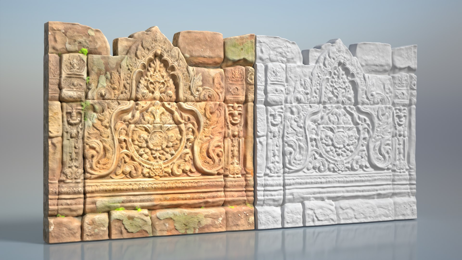 3D High Poly Ruin Temple Walls - 240630 - TurboSquid 2248892