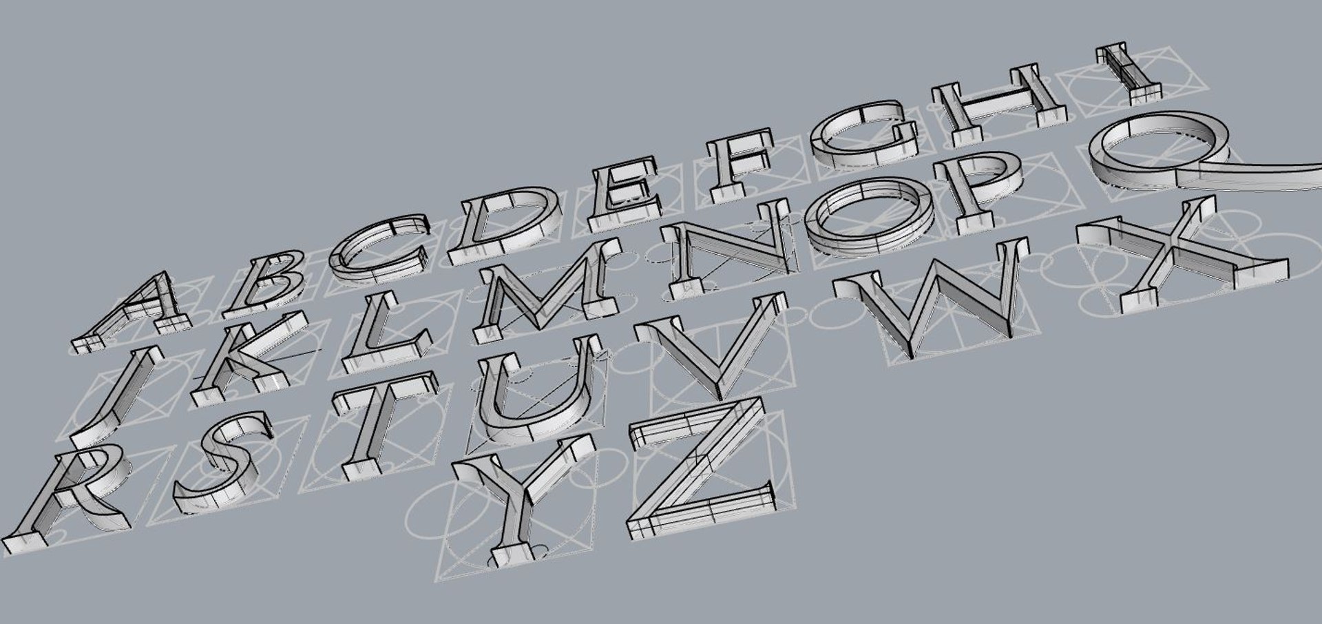 3D Leonardo Alphabet - TurboSquid 1634081