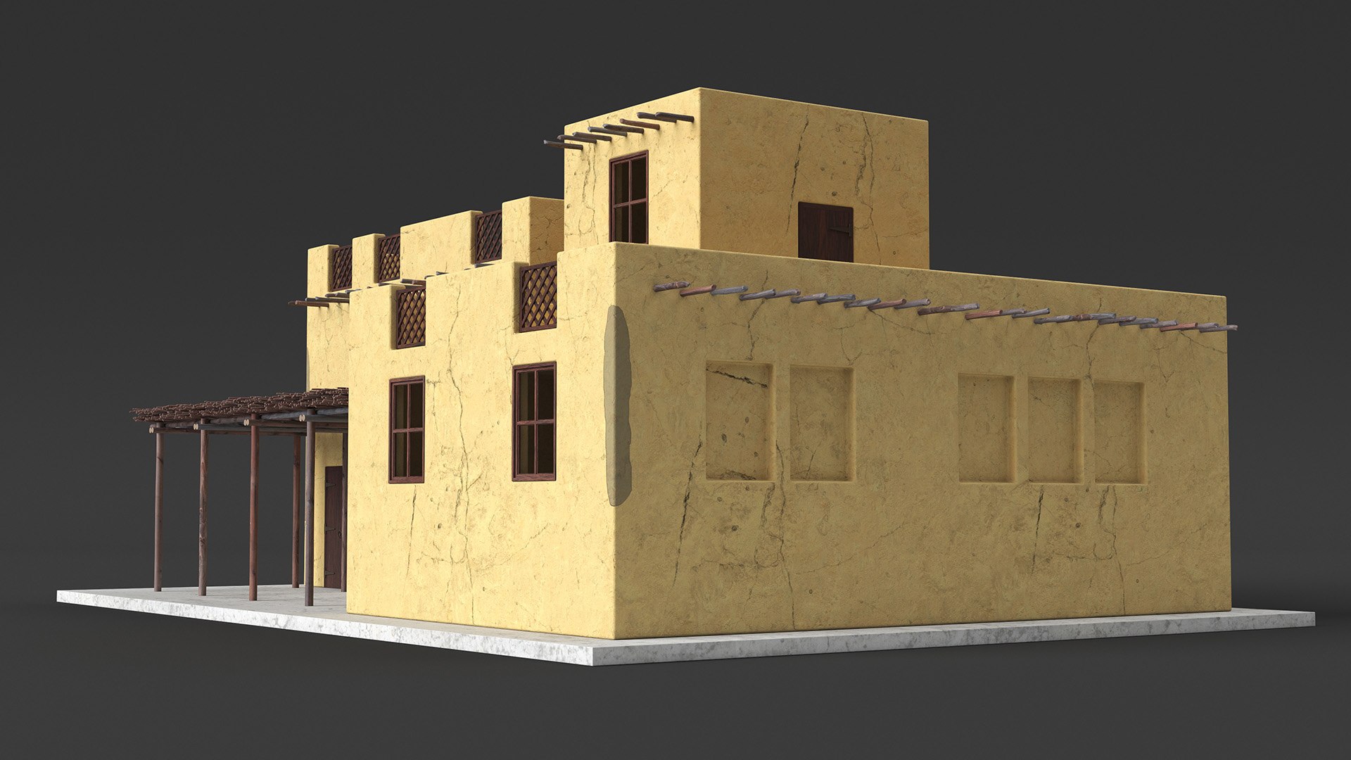 3D Middle Eastern Traditional House - TurboSquid 2277750