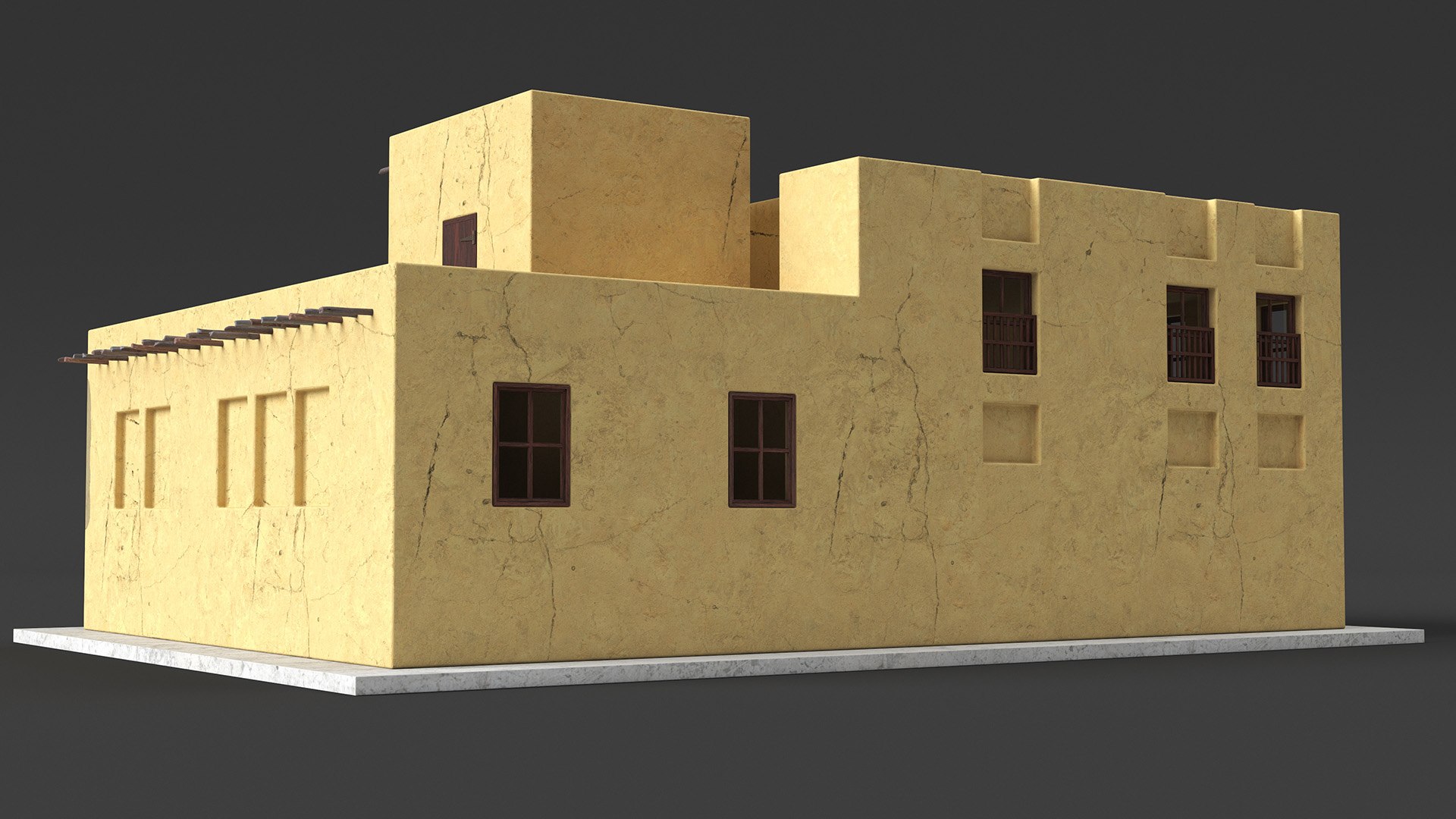 3D Middle Eastern Traditional House - TurboSquid 2277750