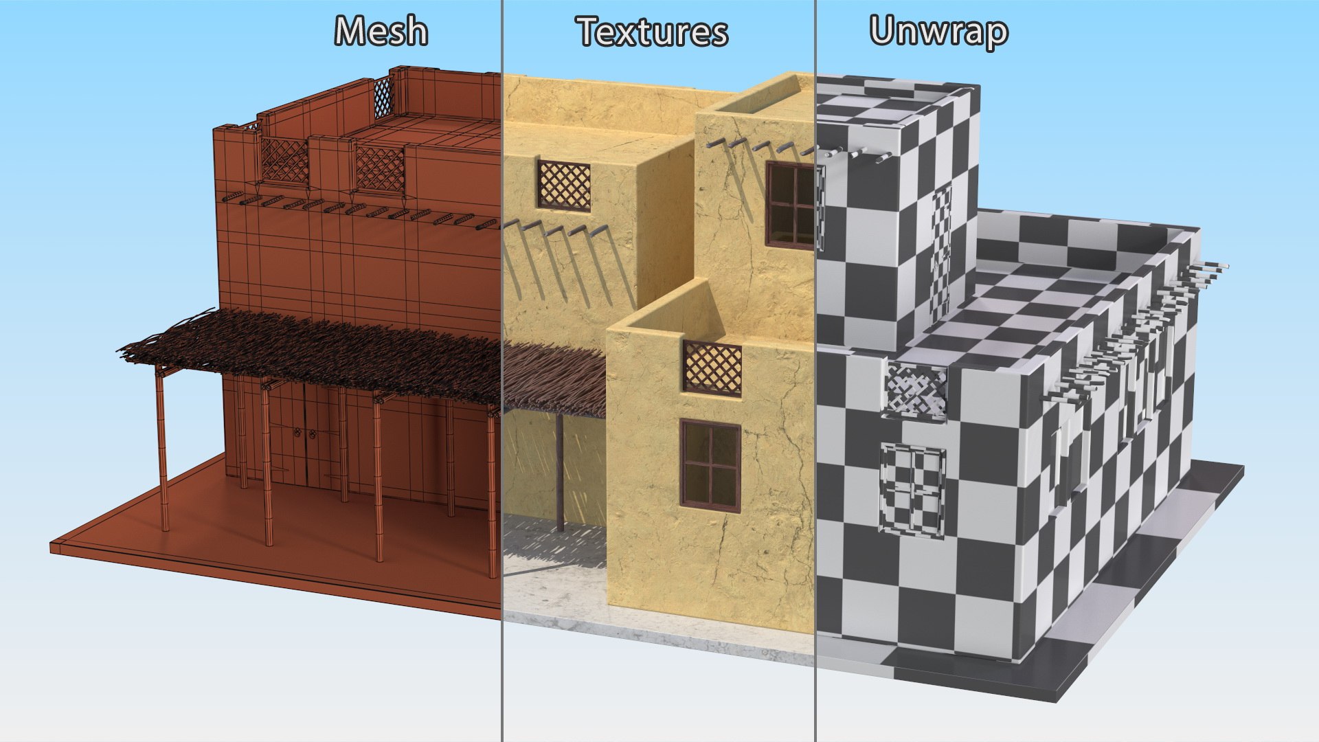 3D Middle Eastern Traditional House - TurboSquid 2277750