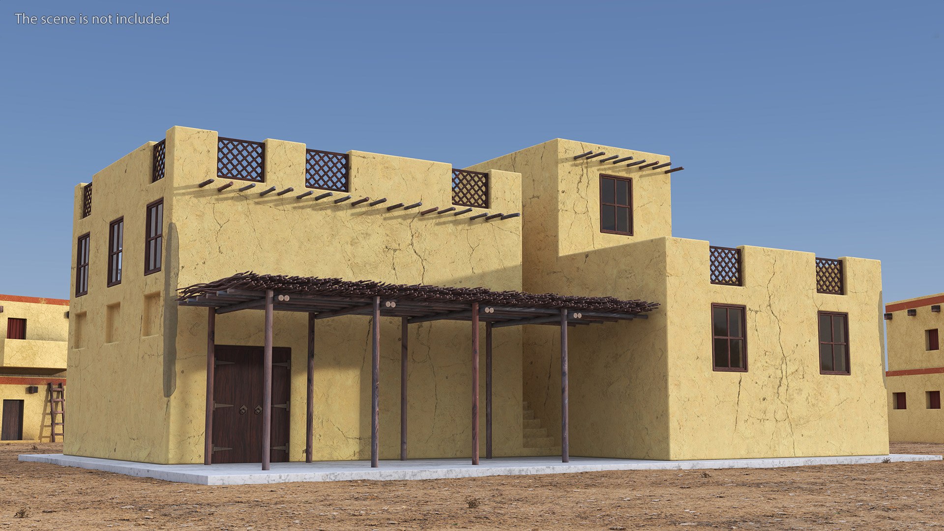 3D Middle Eastern Traditional House - TurboSquid 2277750