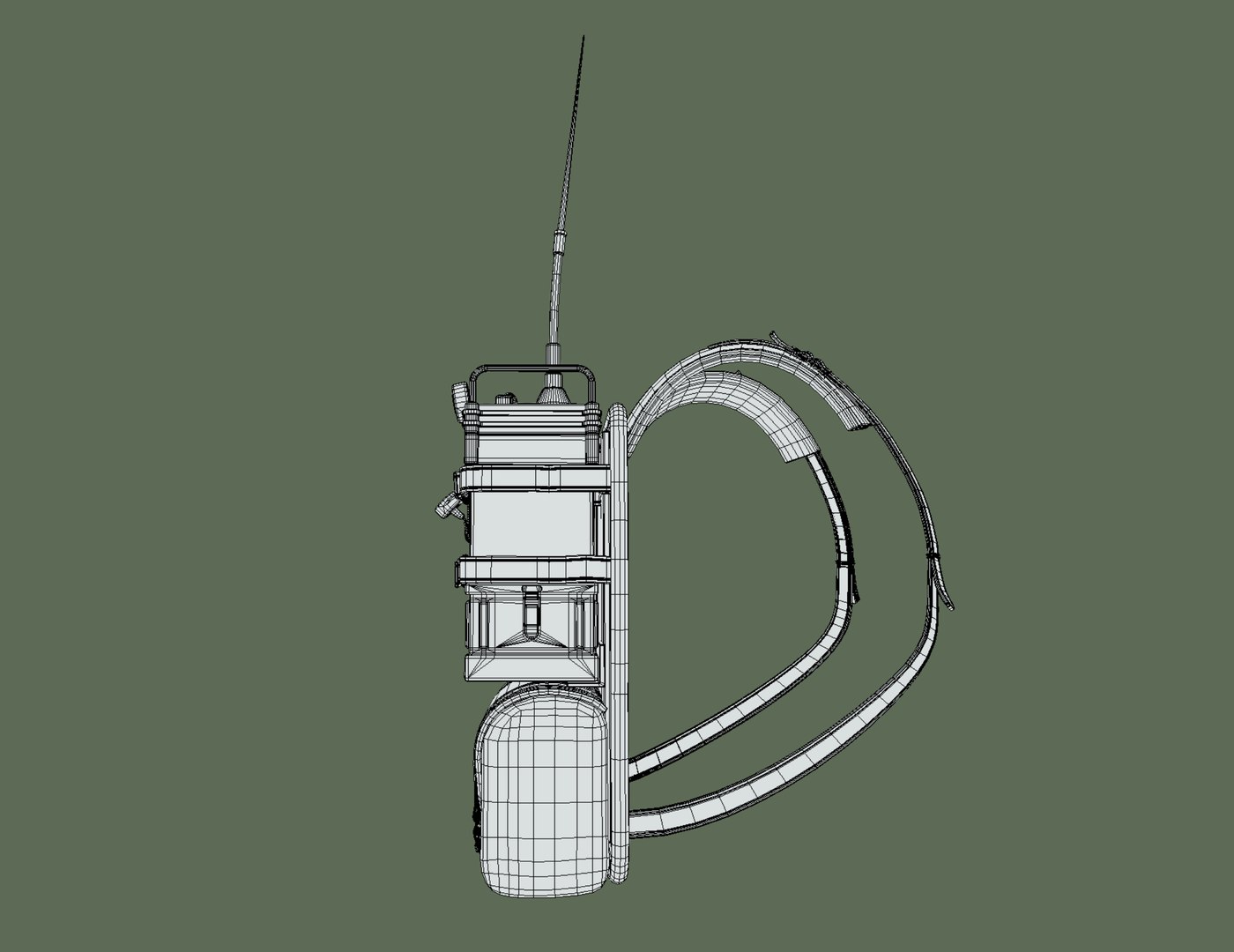 Military-Tactical Radio And Backpack 3D Model - TurboSquid 2216450
