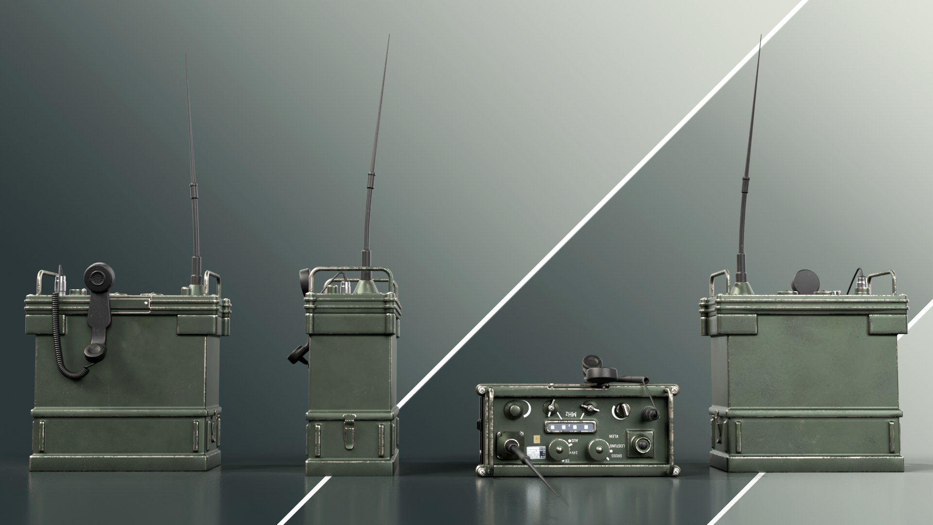 Military-Tactical Radio And Backpack 3D Model - TurboSquid 2216450