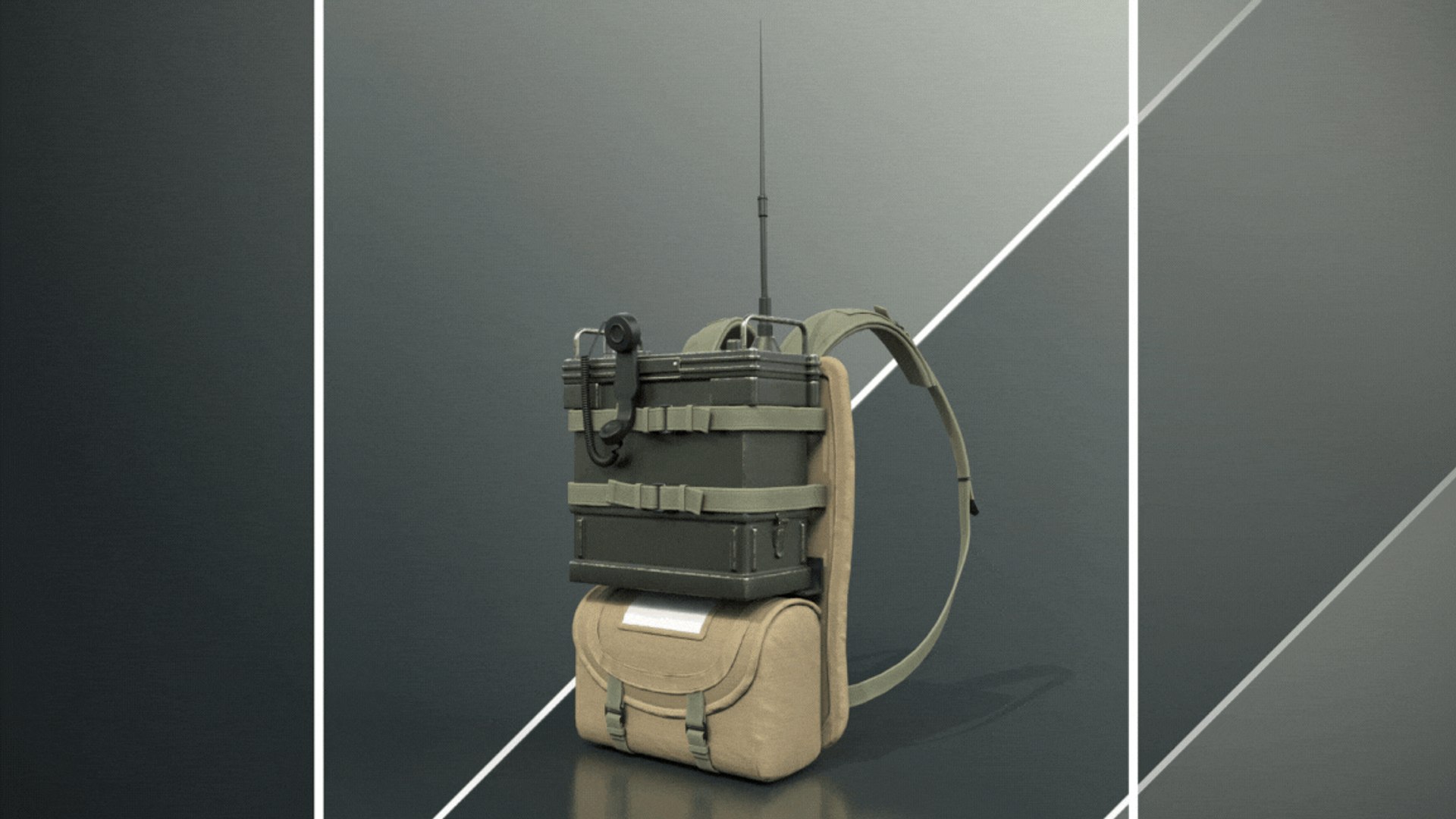 Military-Tactical Radio And Backpack 3D Model - TurboSquid 2216450