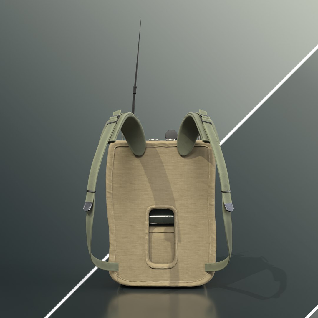 Military-Tactical Radio And Backpack 3D Model - TurboSquid 2216450