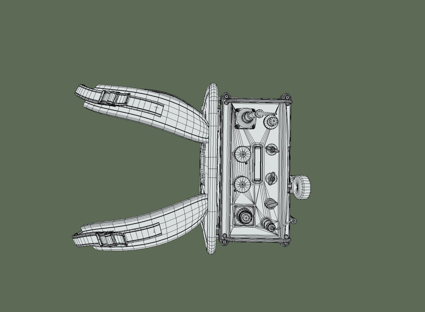 Military-Tactical Radio And Backpack 3D Model - TurboSquid 2216450