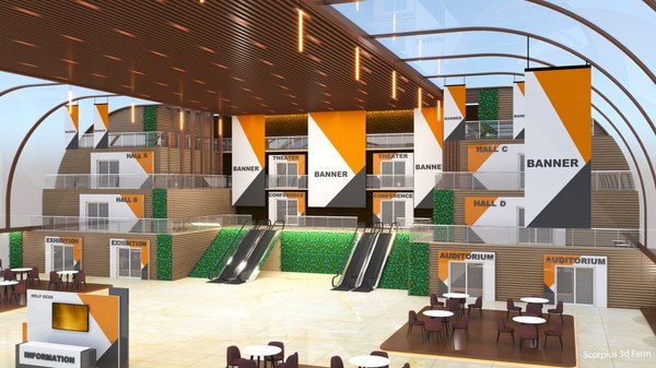 3D model Virtual lobby - TurboSquid 1851101