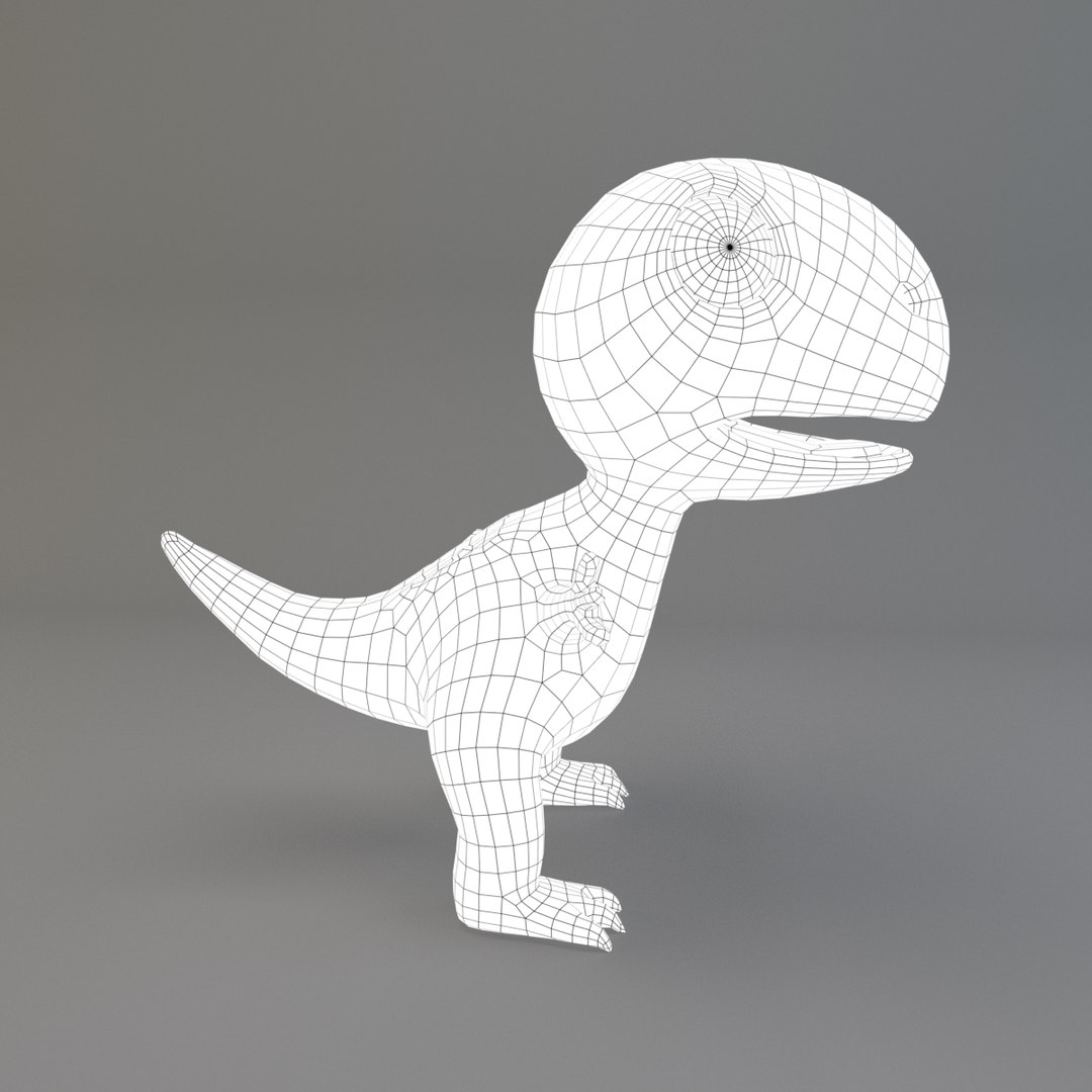 Dinosaur Cartoon 3D Model - TurboSquid 1215188