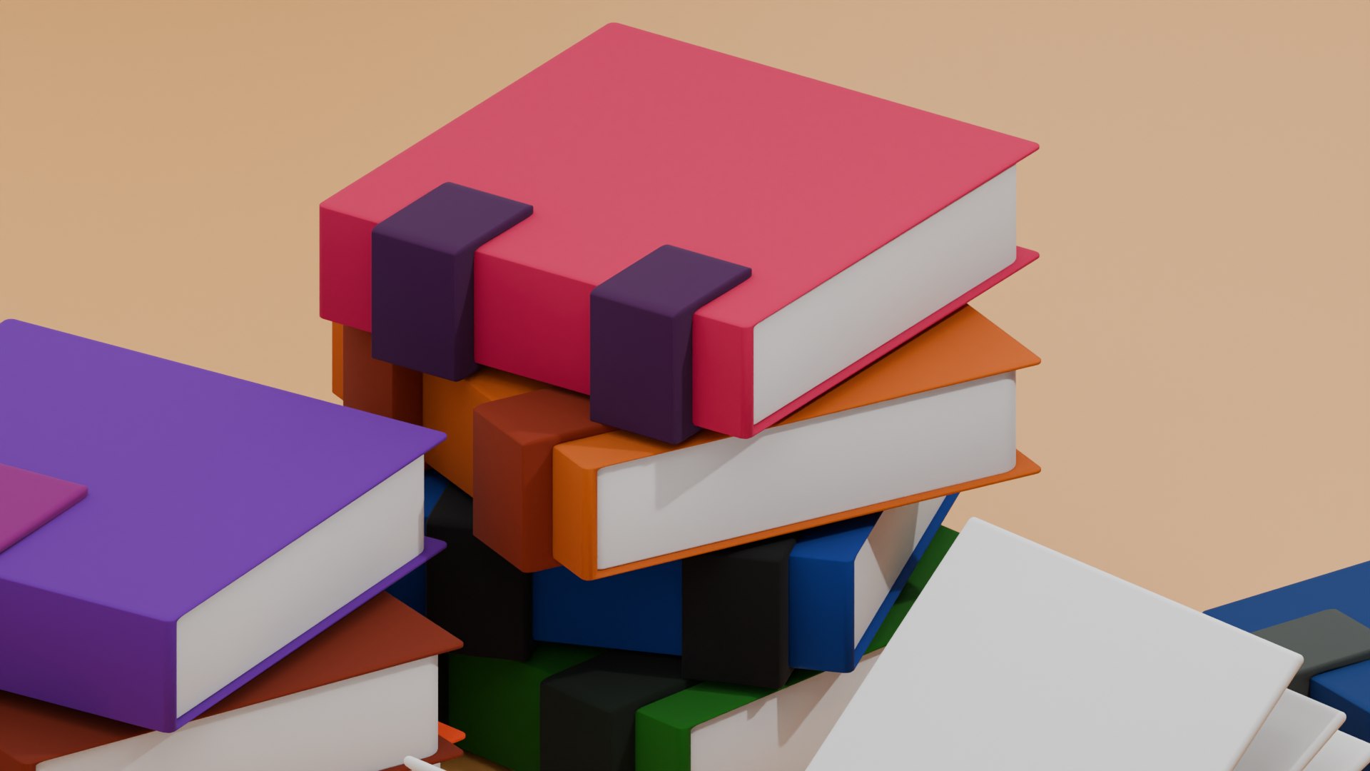 3D Books Set Model - TurboSquid 2314576
