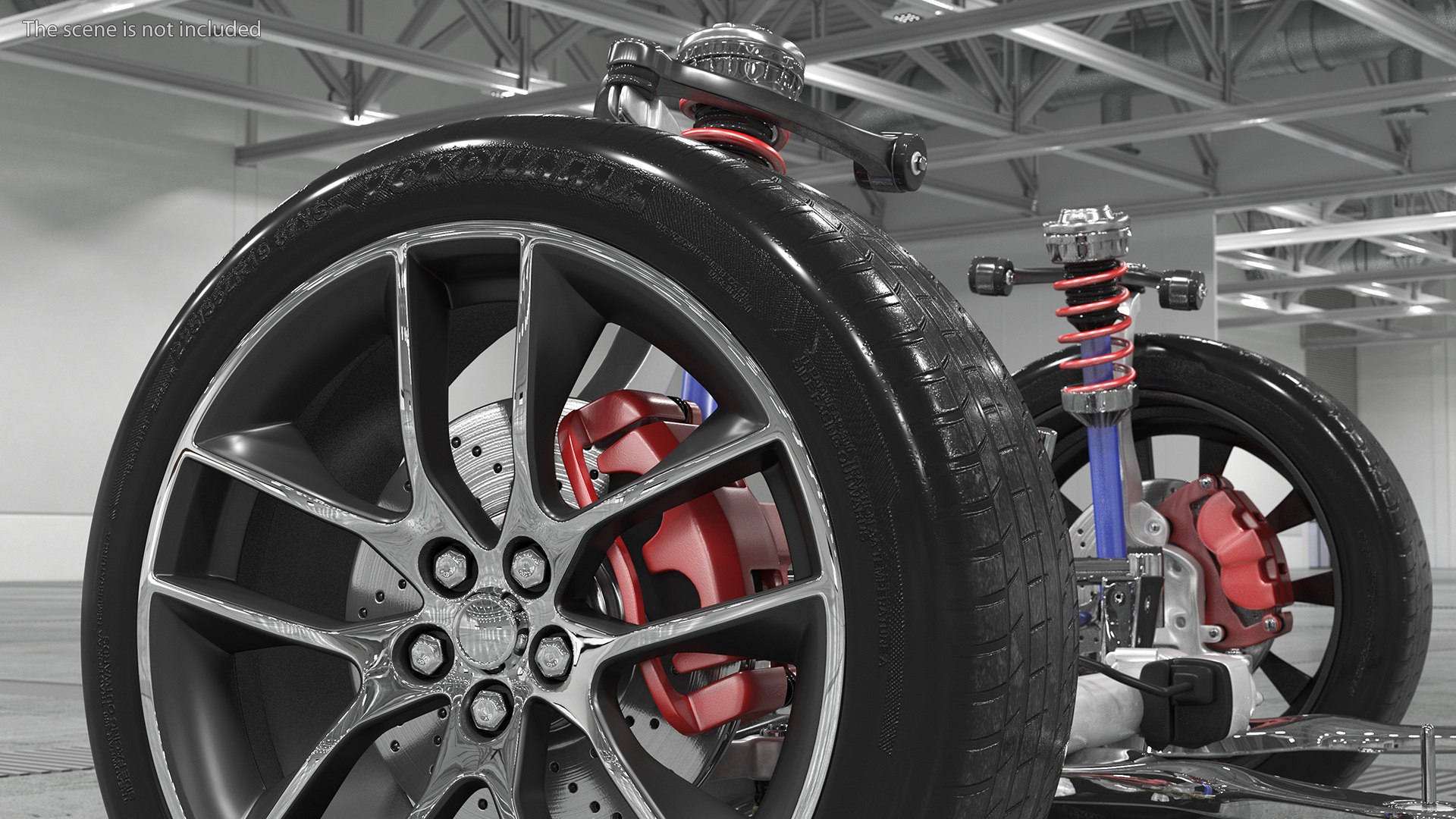 3D Model Car Suspension System - TurboSquid 2207155