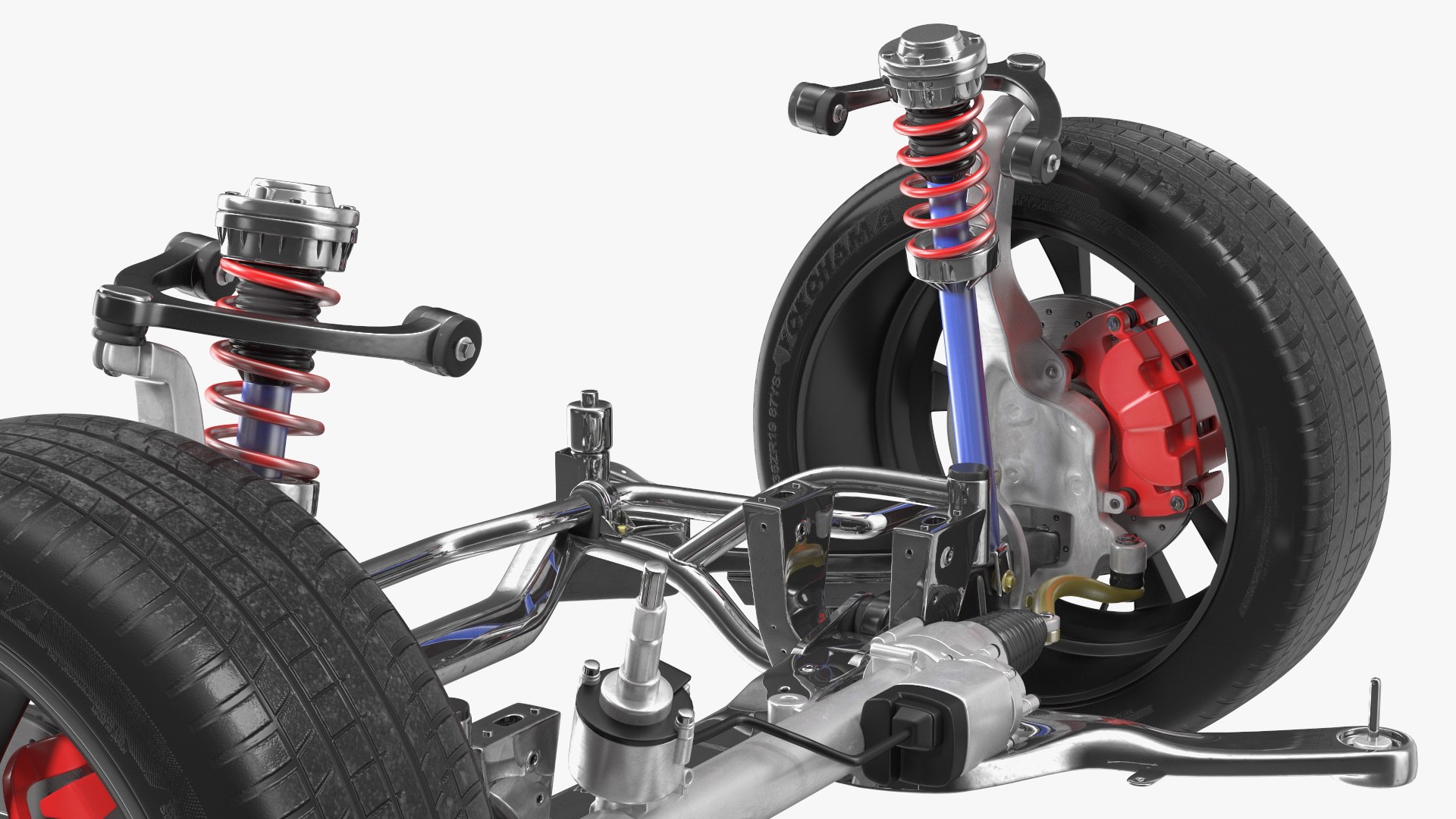 3D Model Car Suspension System - TurboSquid 2207155