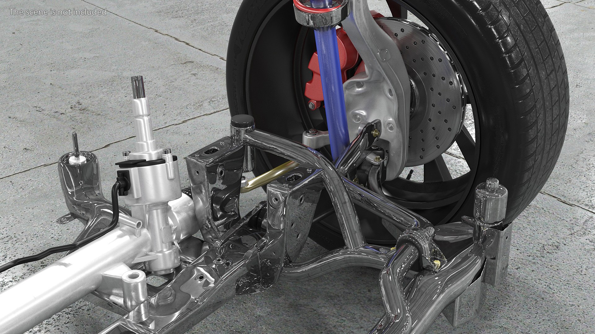 3D Model Car Suspension System - TurboSquid 2207155