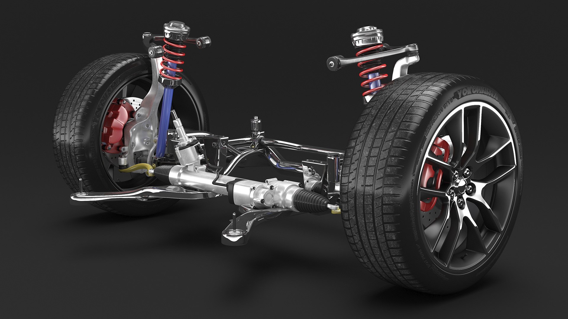3D Model Car Suspension System - TurboSquid 2207155