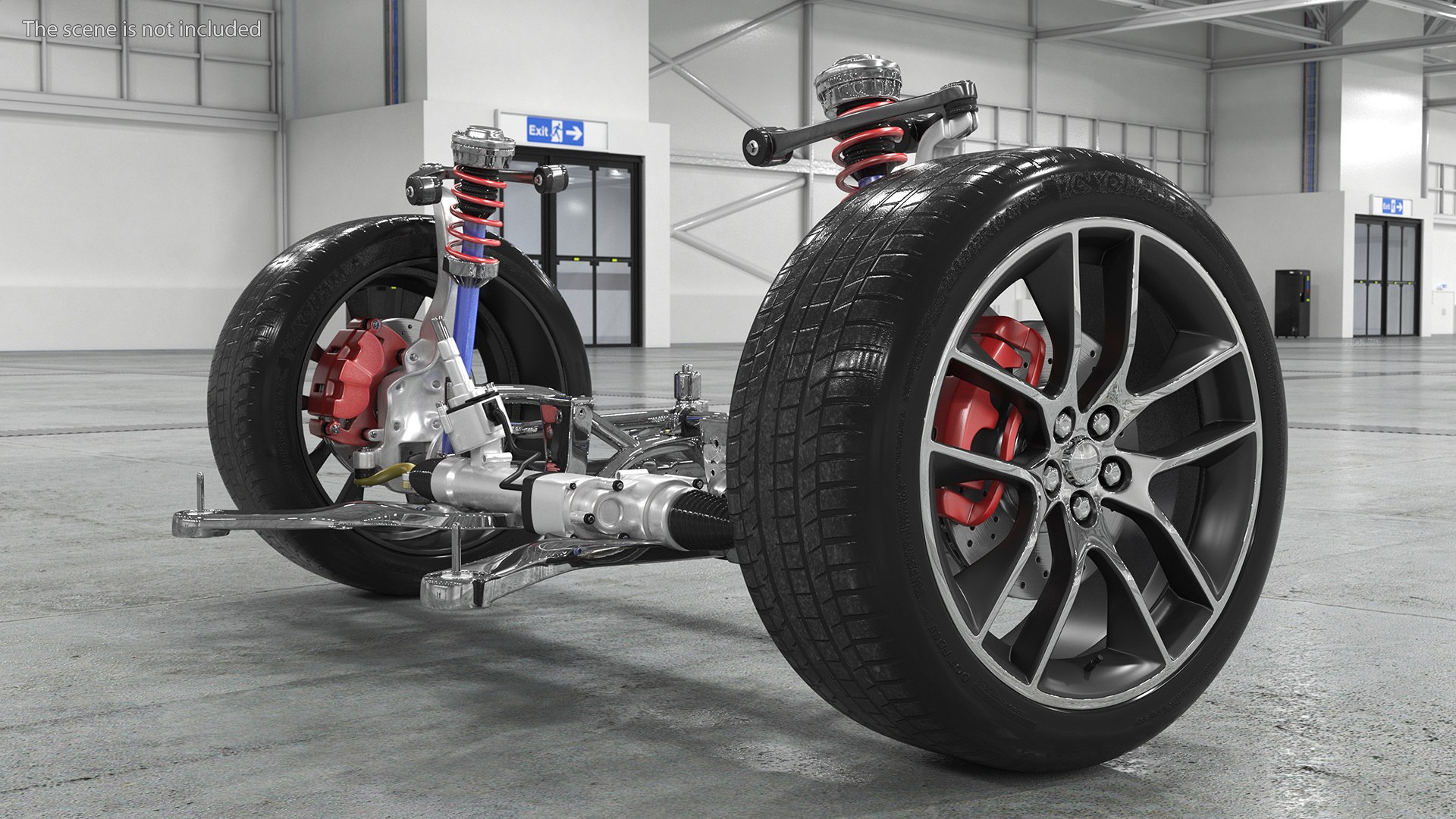 3D Model Car Suspension System - TurboSquid 2207155