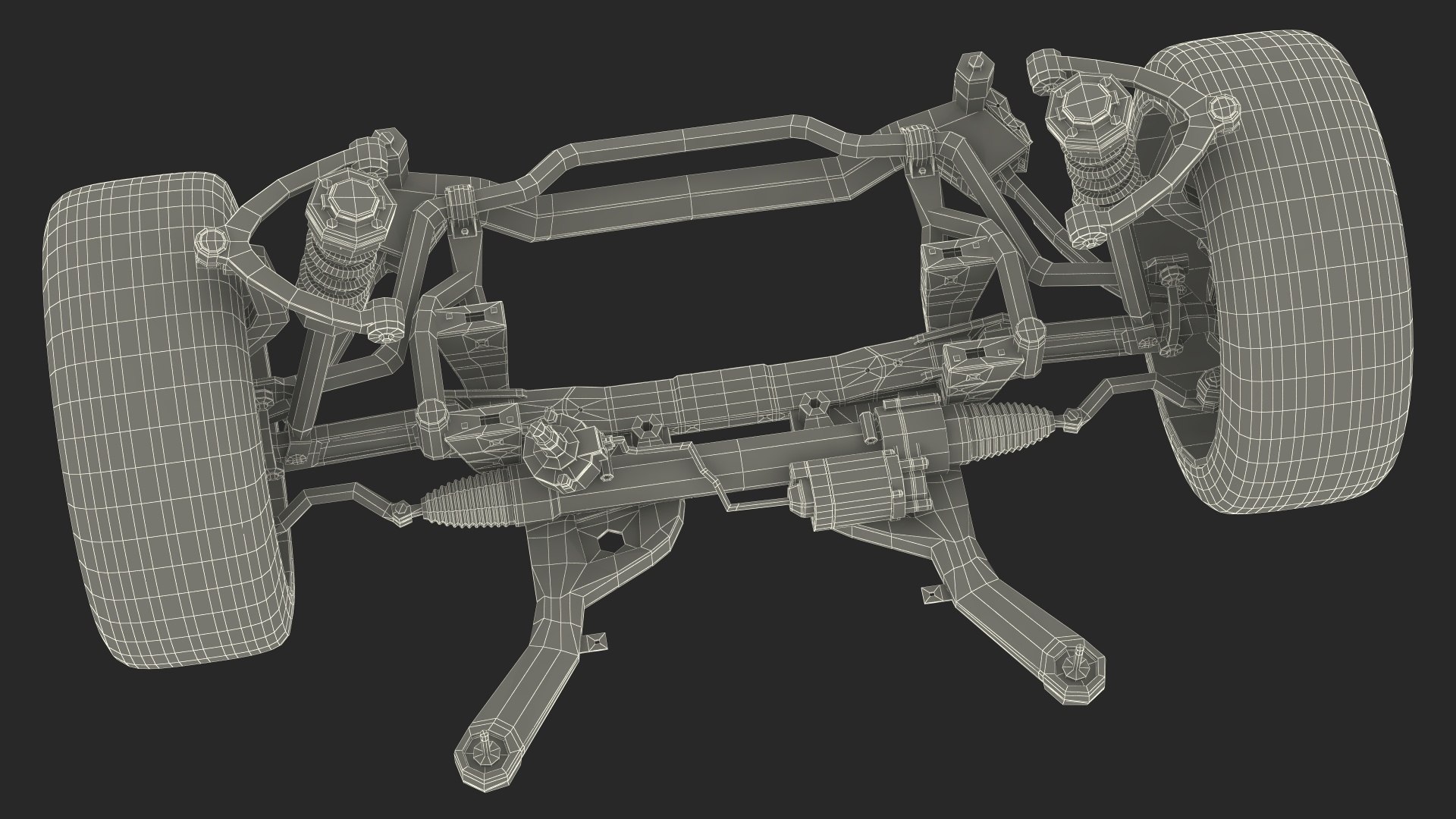 3D Model Car Suspension System - TurboSquid 2207155