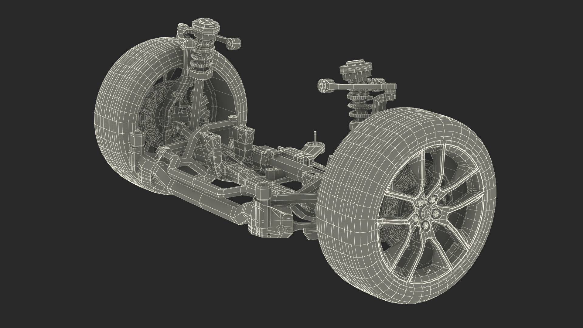 3D Model Car Suspension System - TurboSquid 2207155