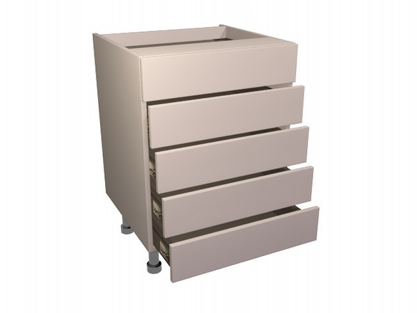 3d model drawer pack 5 600