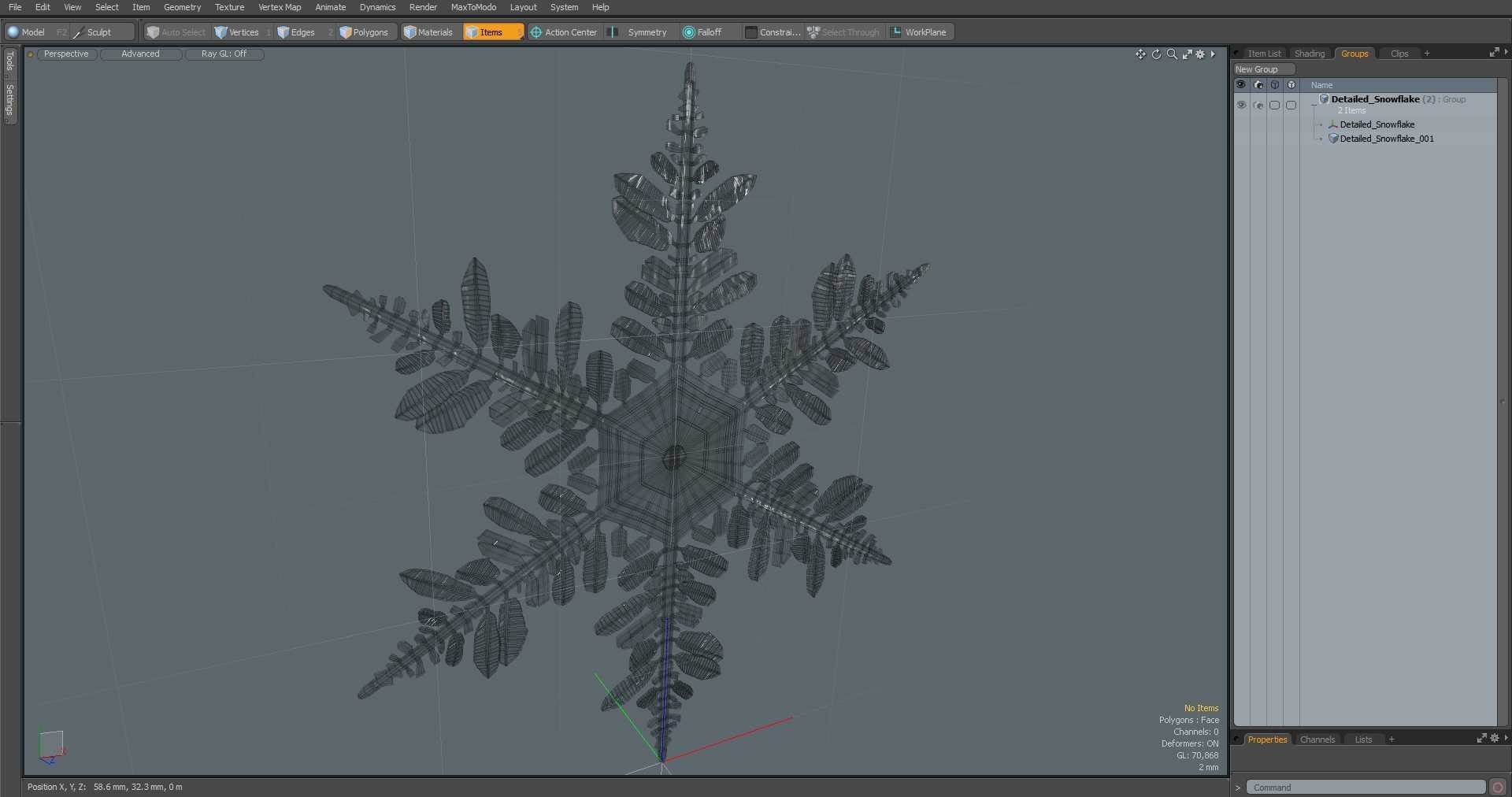 3D Detailed Snowflake - TurboSquid 2246832