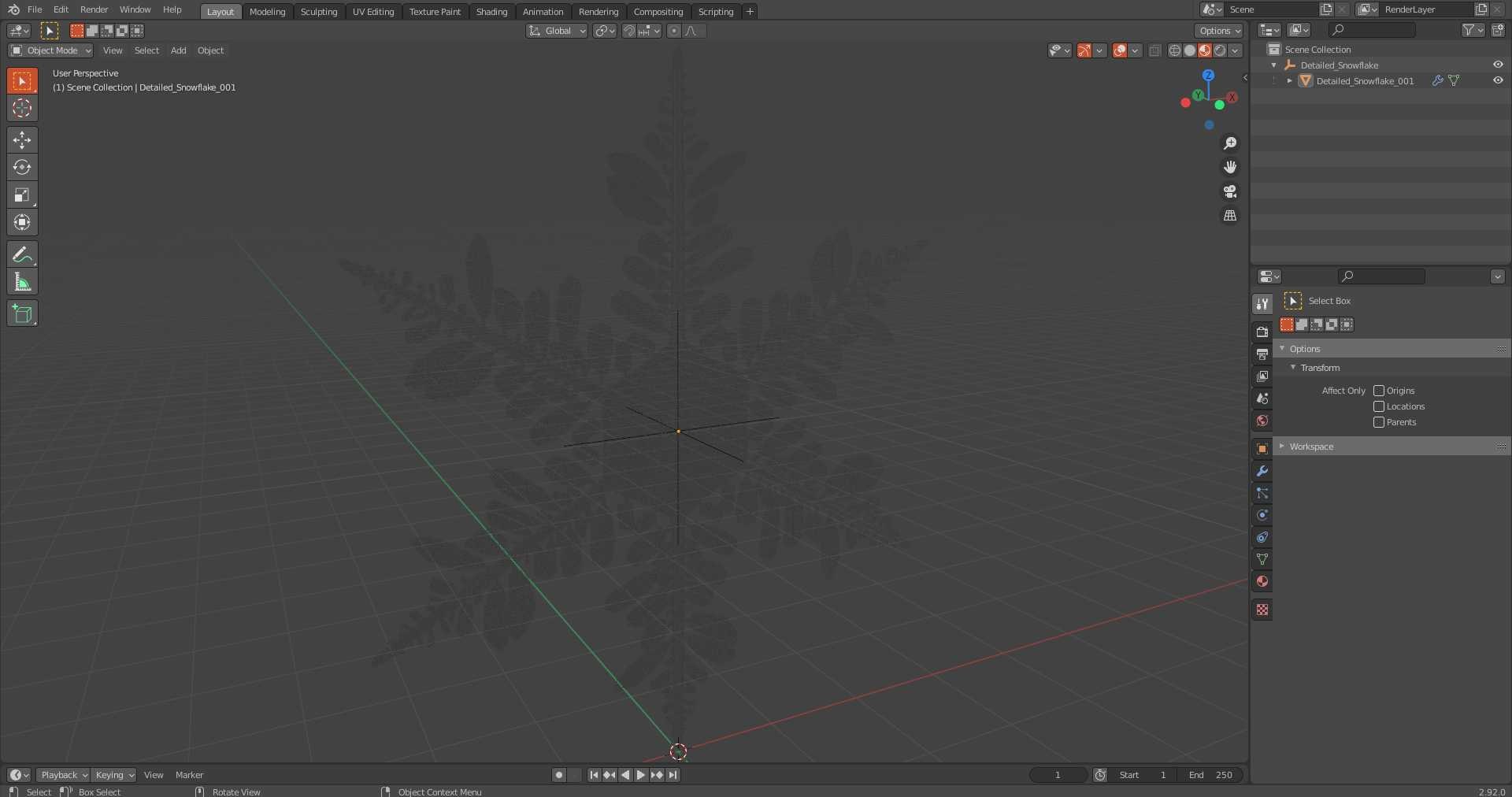 3D Detailed Snowflake - TurboSquid 2246832