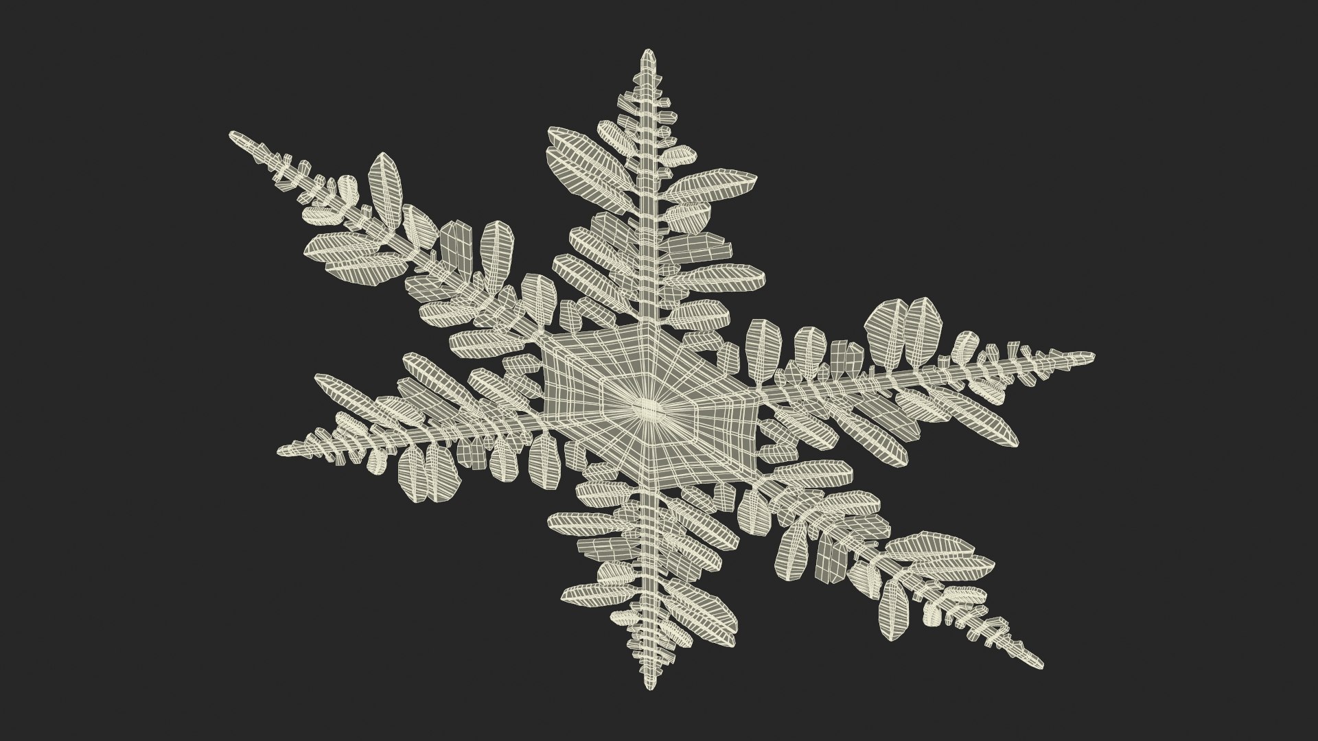 3D Detailed Snowflake - TurboSquid 2246832