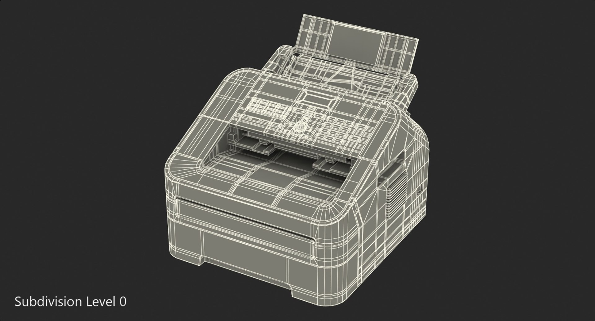 Brother Fax 2840 Laser 3D Model - TurboSquid 1286815