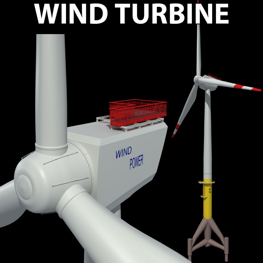 3d Wind Energy Turbine Shore