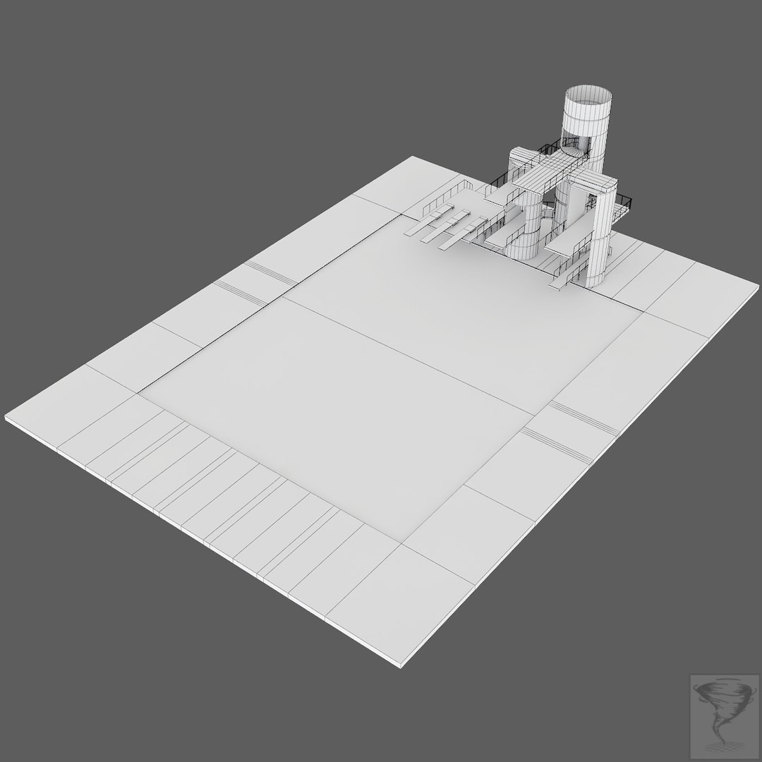 3d olympic diving pool model