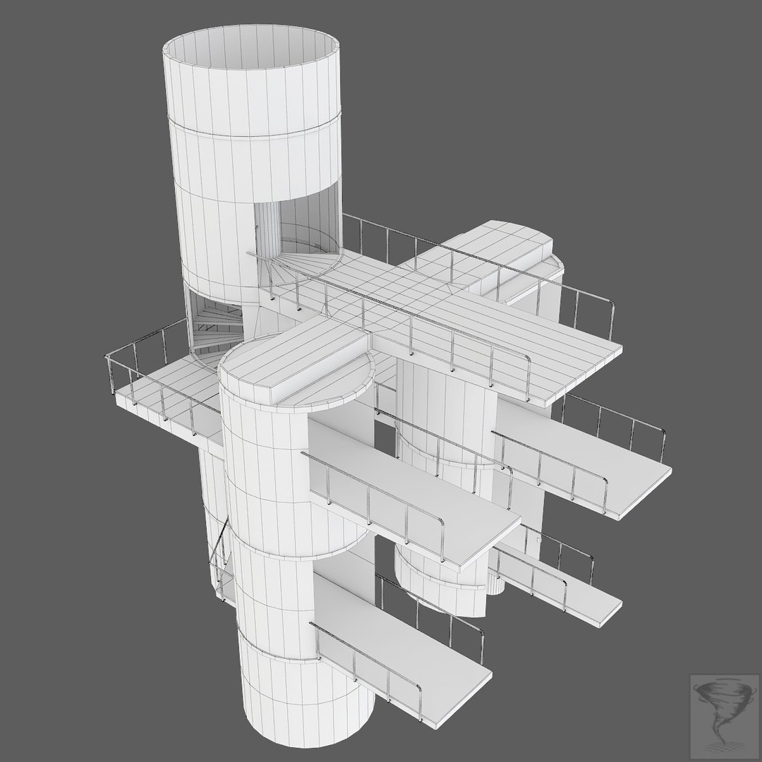 3d olympic diving pool model