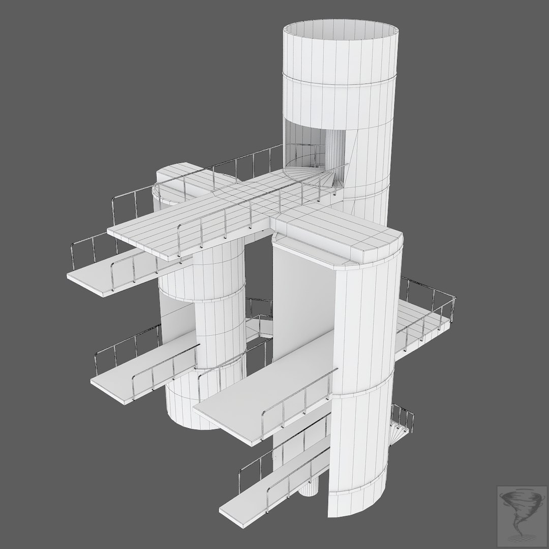 3d olympic diving pool model