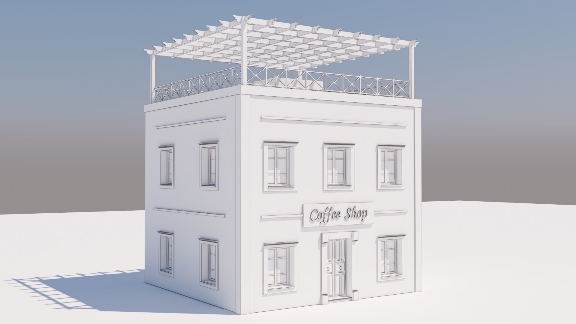3D Mexican Coffee Shop Model - TurboSquid 2131265