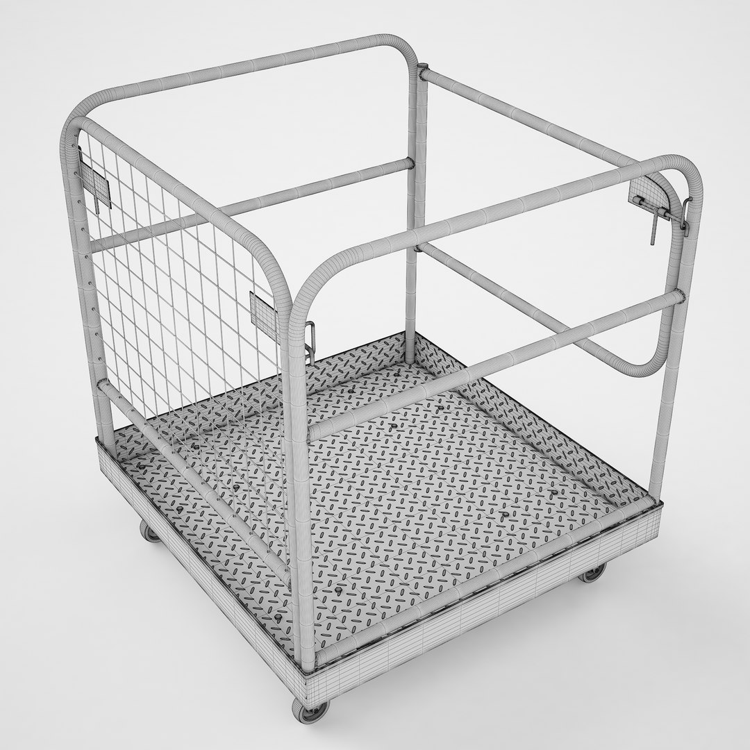 Forklift Safety Cage 02 3D Model - TurboSquid 2288600