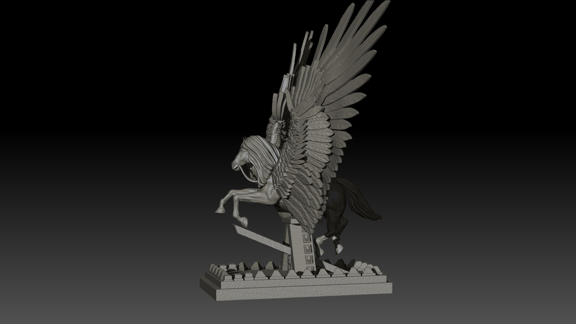 3D Pegas High Poly For 3d Print - TurboSquid 2401445