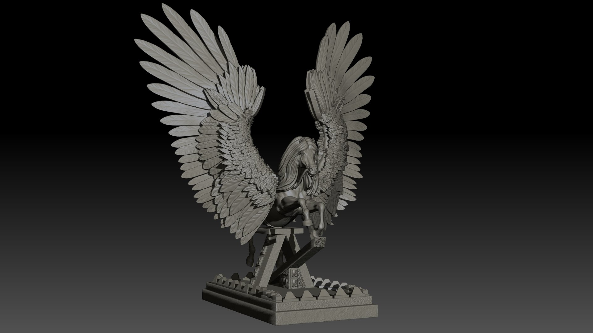 3D Pegas High Poly For 3d Print - TurboSquid 2401445