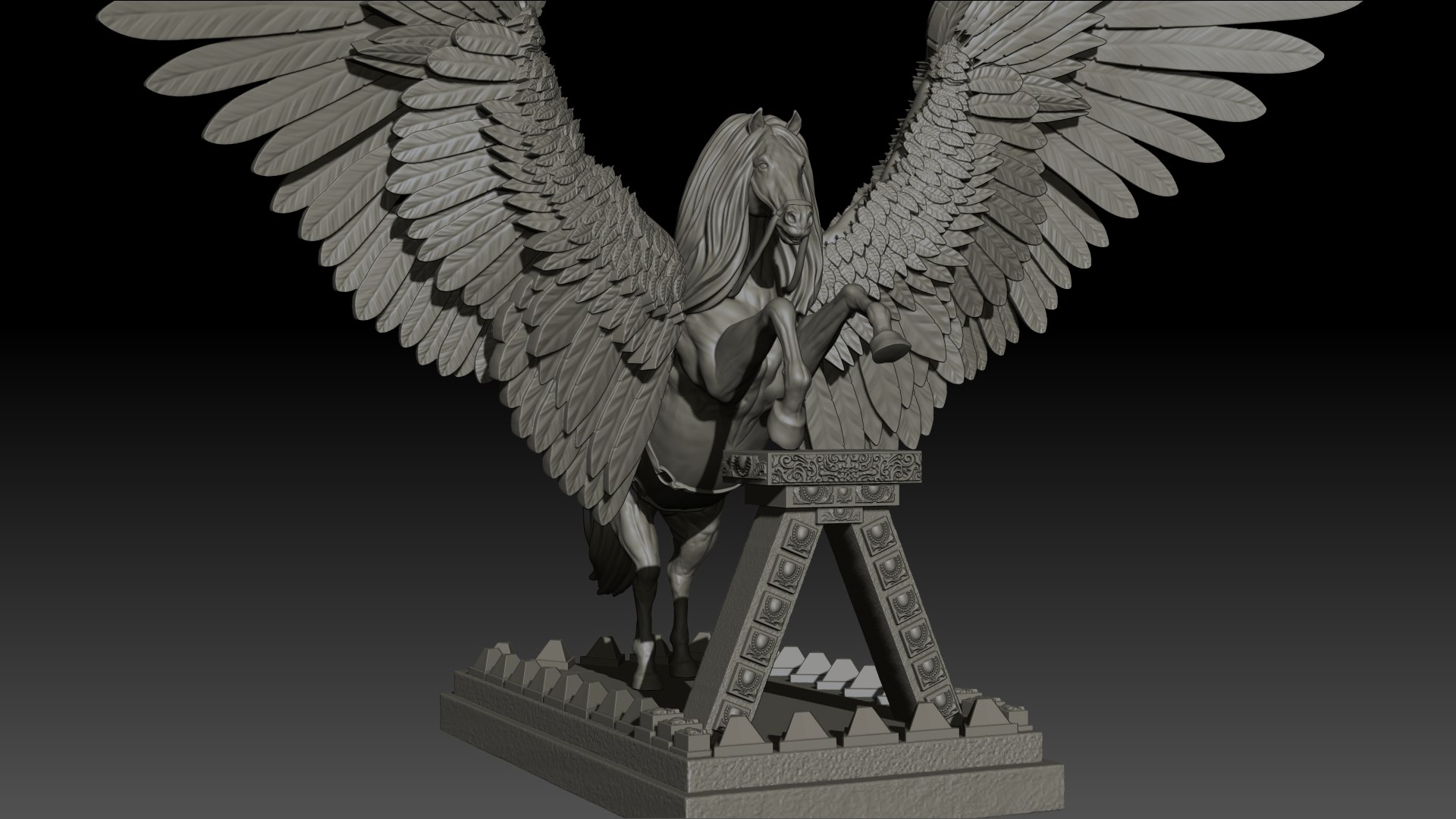 3D Pegas High Poly For 3d Print - TurboSquid 2401445
