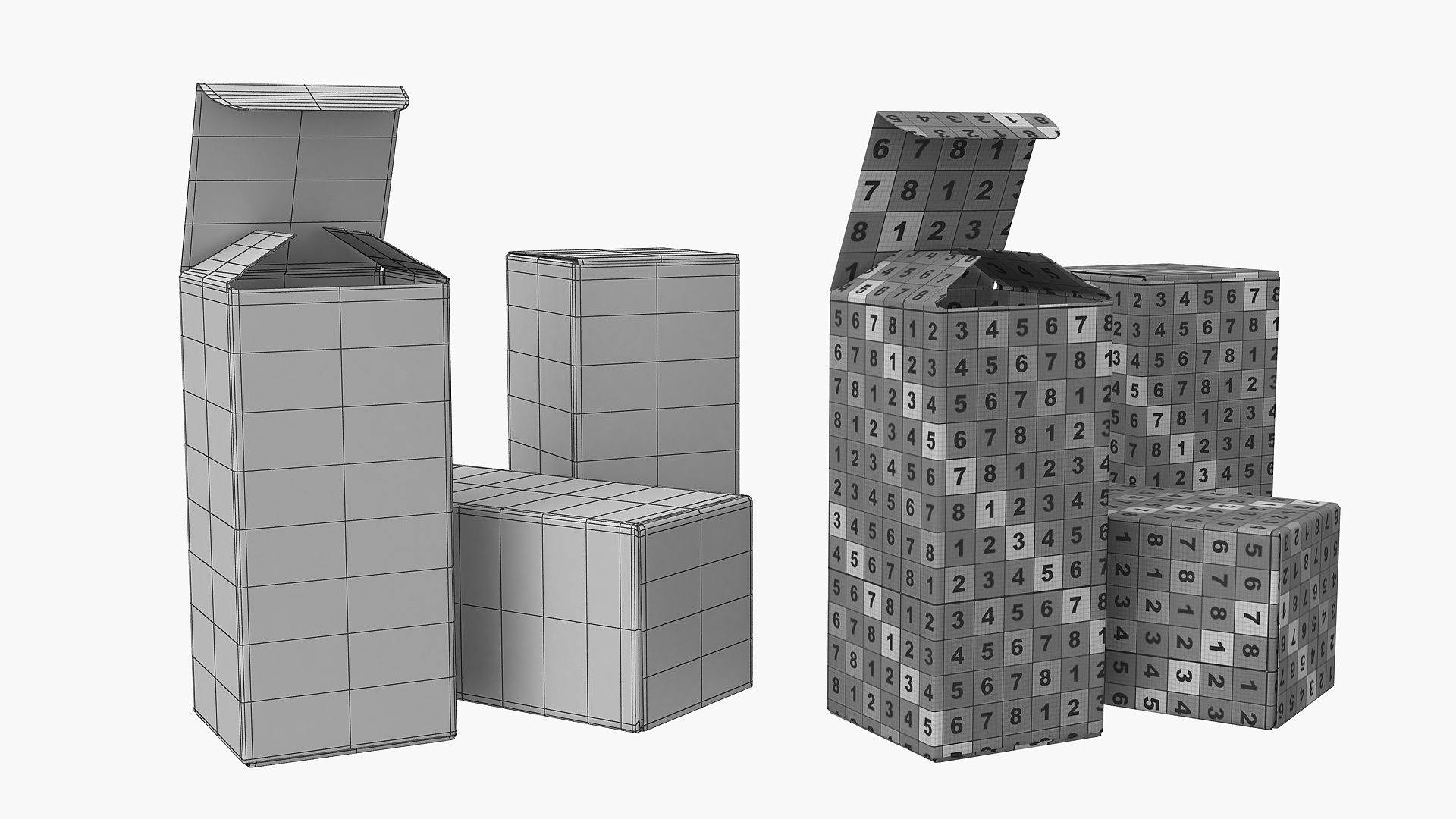 Package Box Collection 3D Model - TurboSquid 2329039
