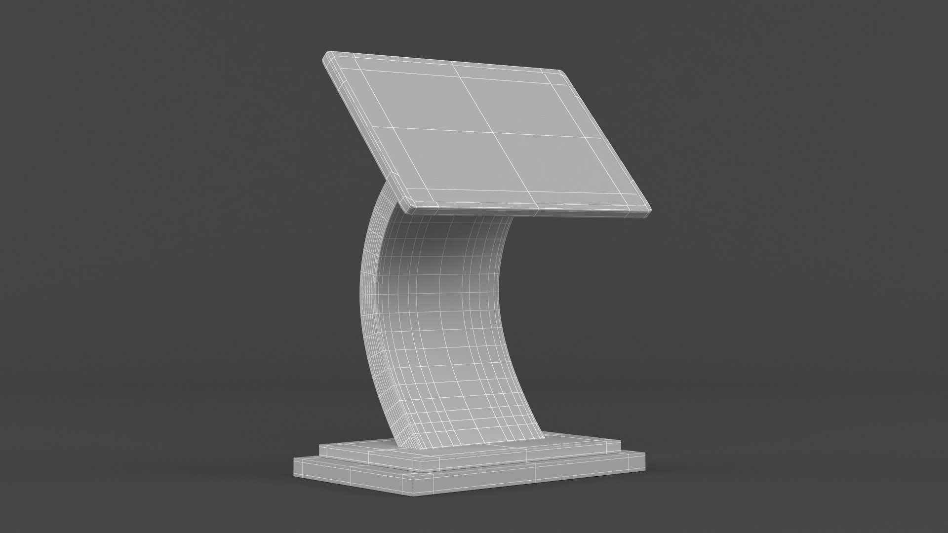 3D Information Kiosk - TurboSquid 2185402