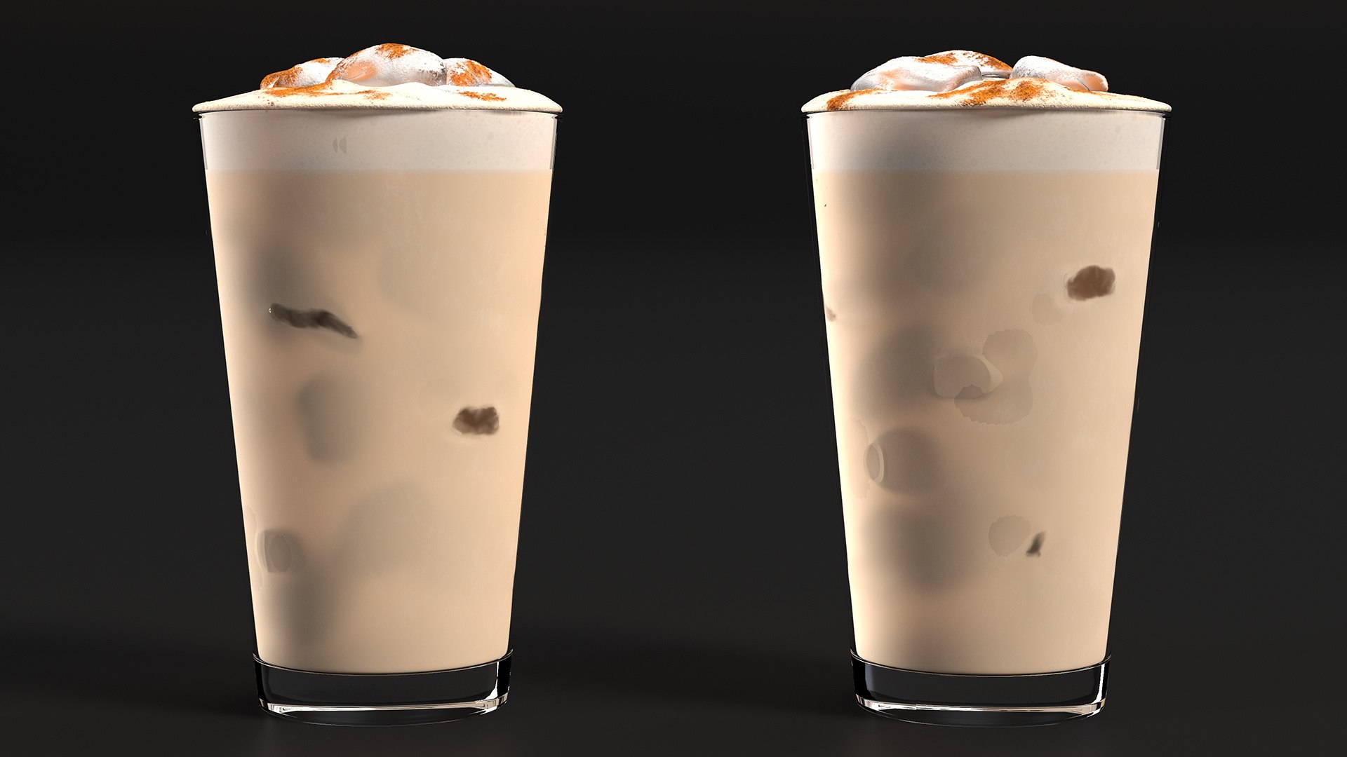 3D Iced Cinnamon Cappuccino - TurboSquid 2105707