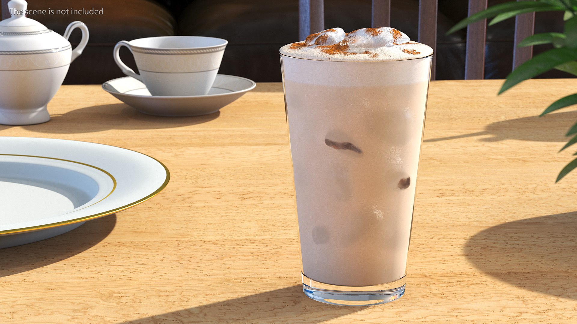 3D Iced Cinnamon Cappuccino - TurboSquid 2105707