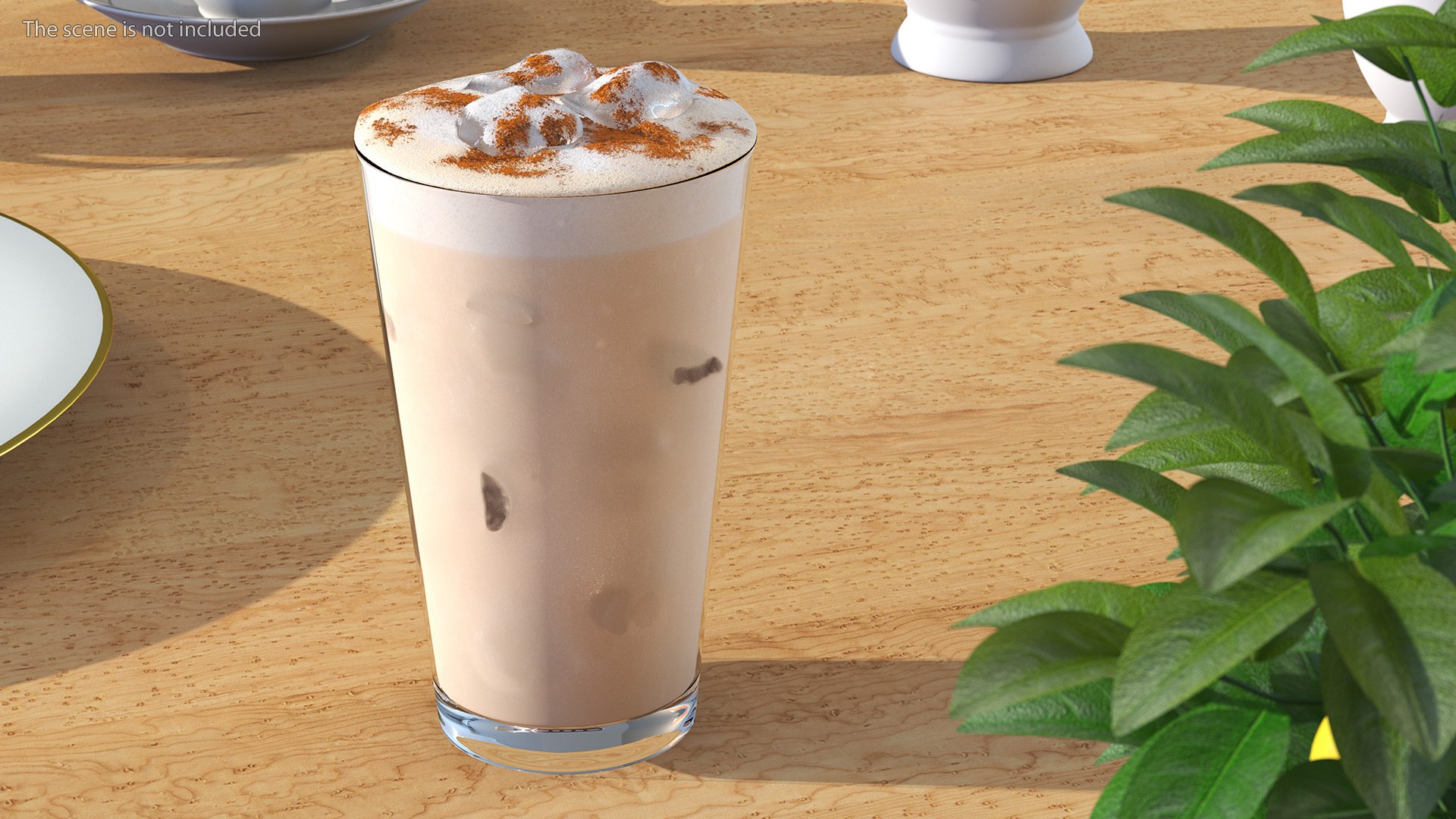 3D Iced Cinnamon Cappuccino - TurboSquid 2105707