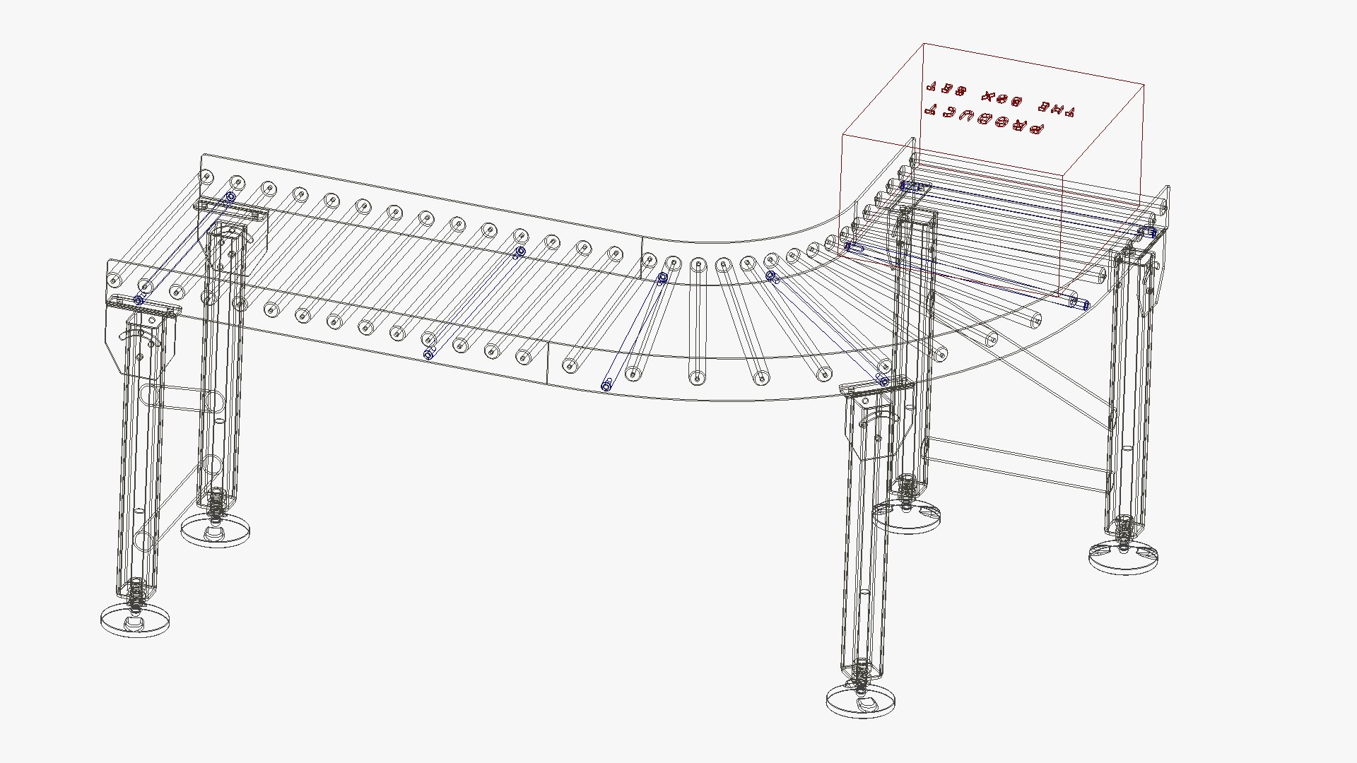 Gravity Roller Conveyor 01 3D Model - TurboSquid 1997546