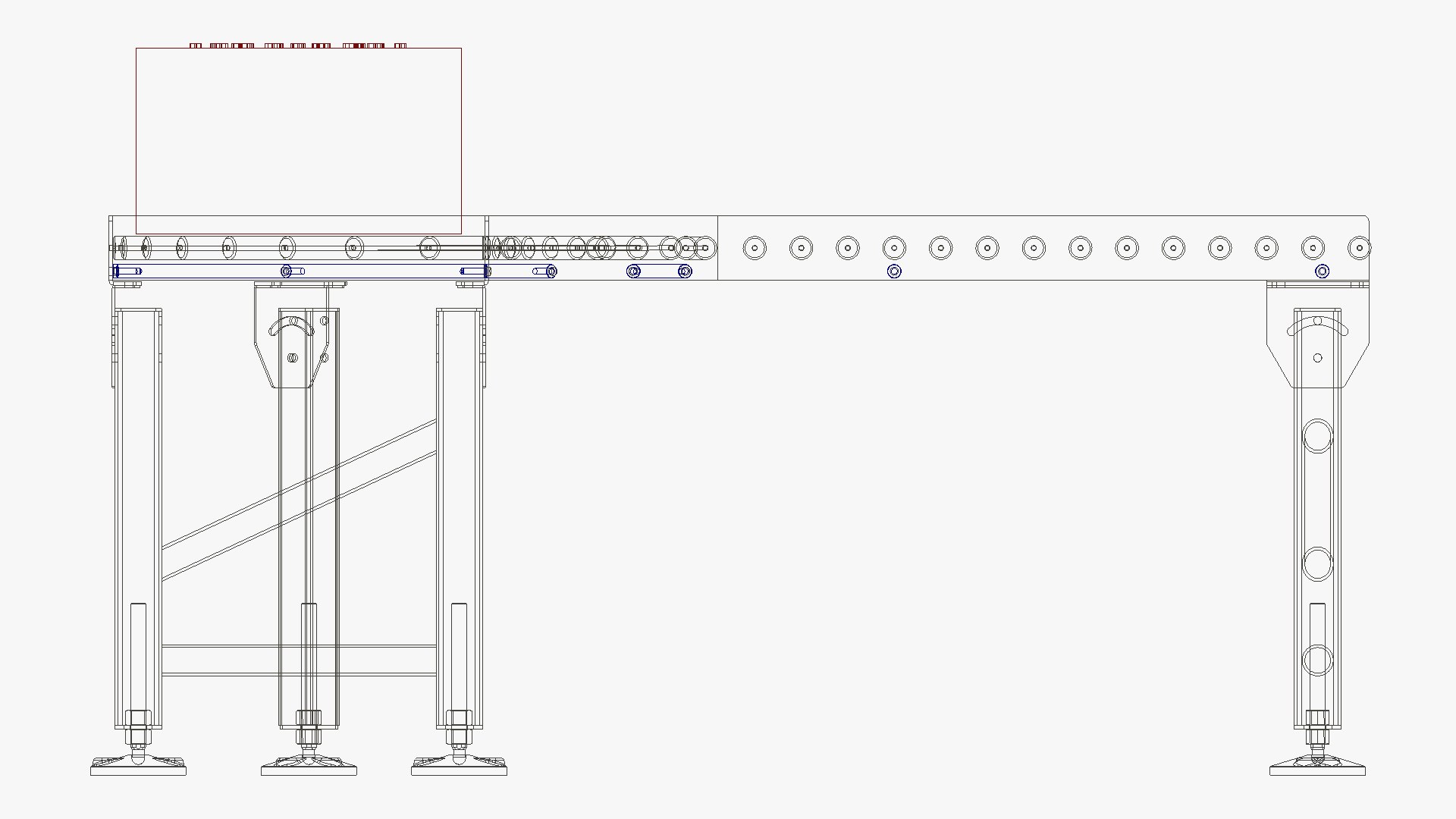 Gravity Roller Conveyor 01 3D Model - TurboSquid 1997546