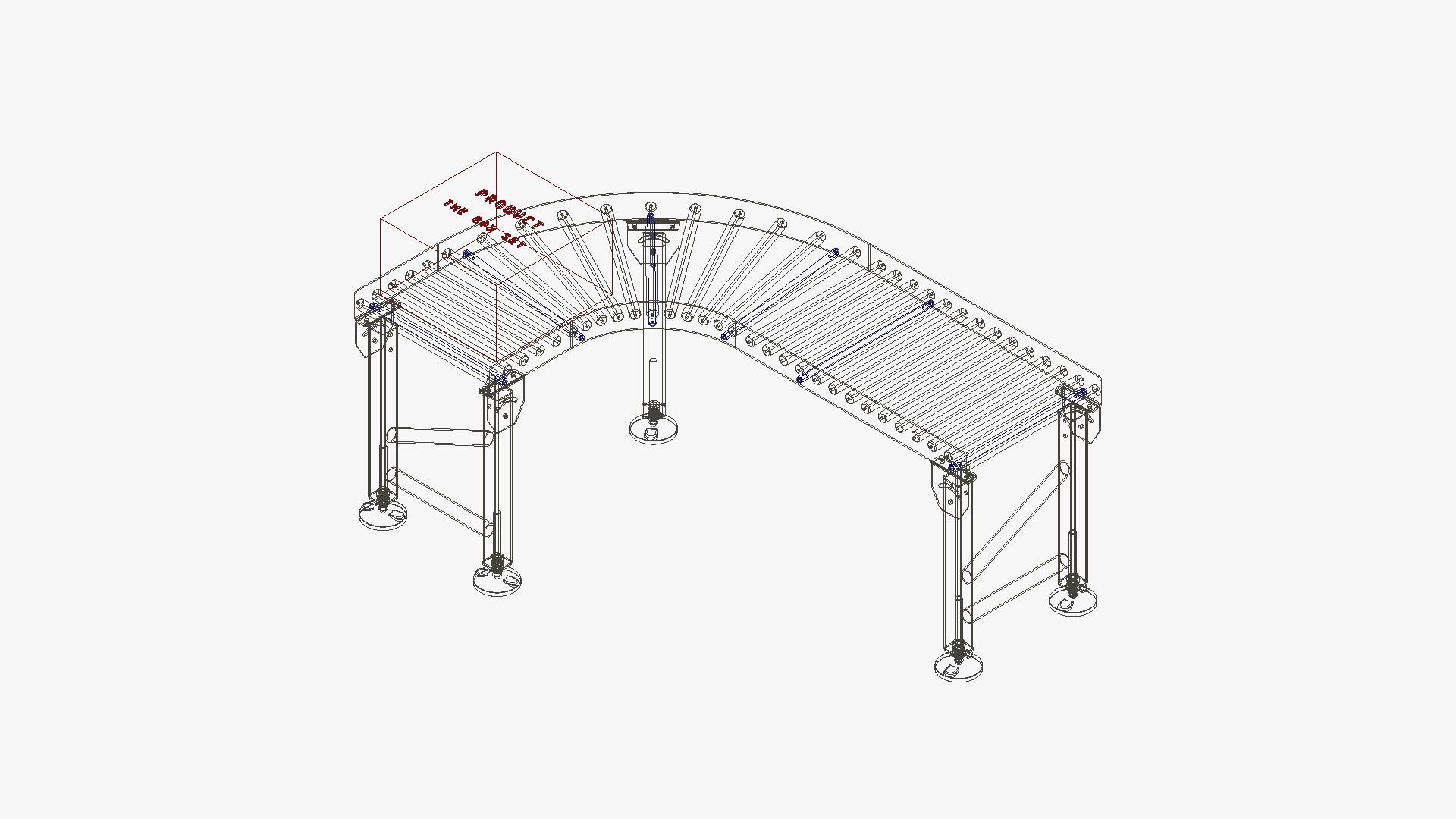 Gravity Roller Conveyor 01 3D Model - TurboSquid 1997546