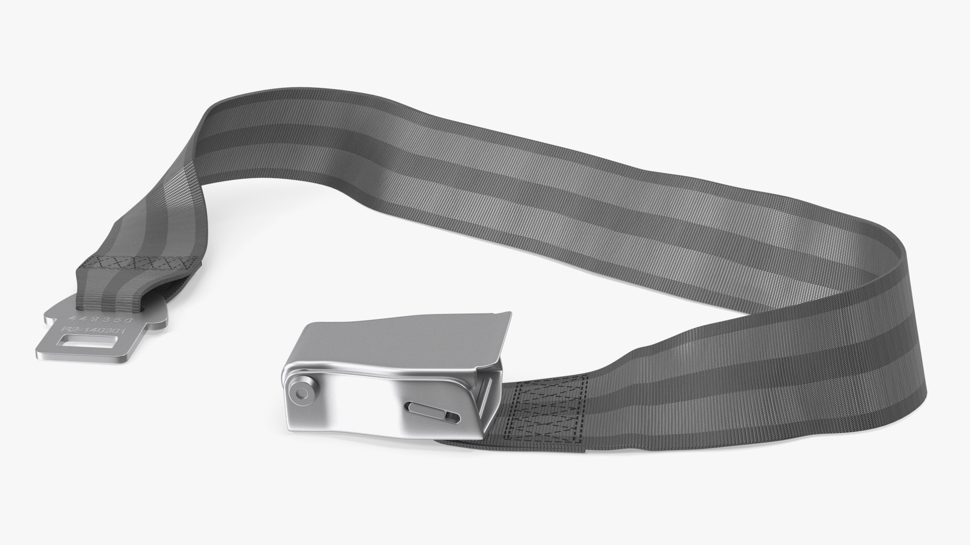 3D Airplane Seat Belt Type A Grey - TurboSquid 2162292