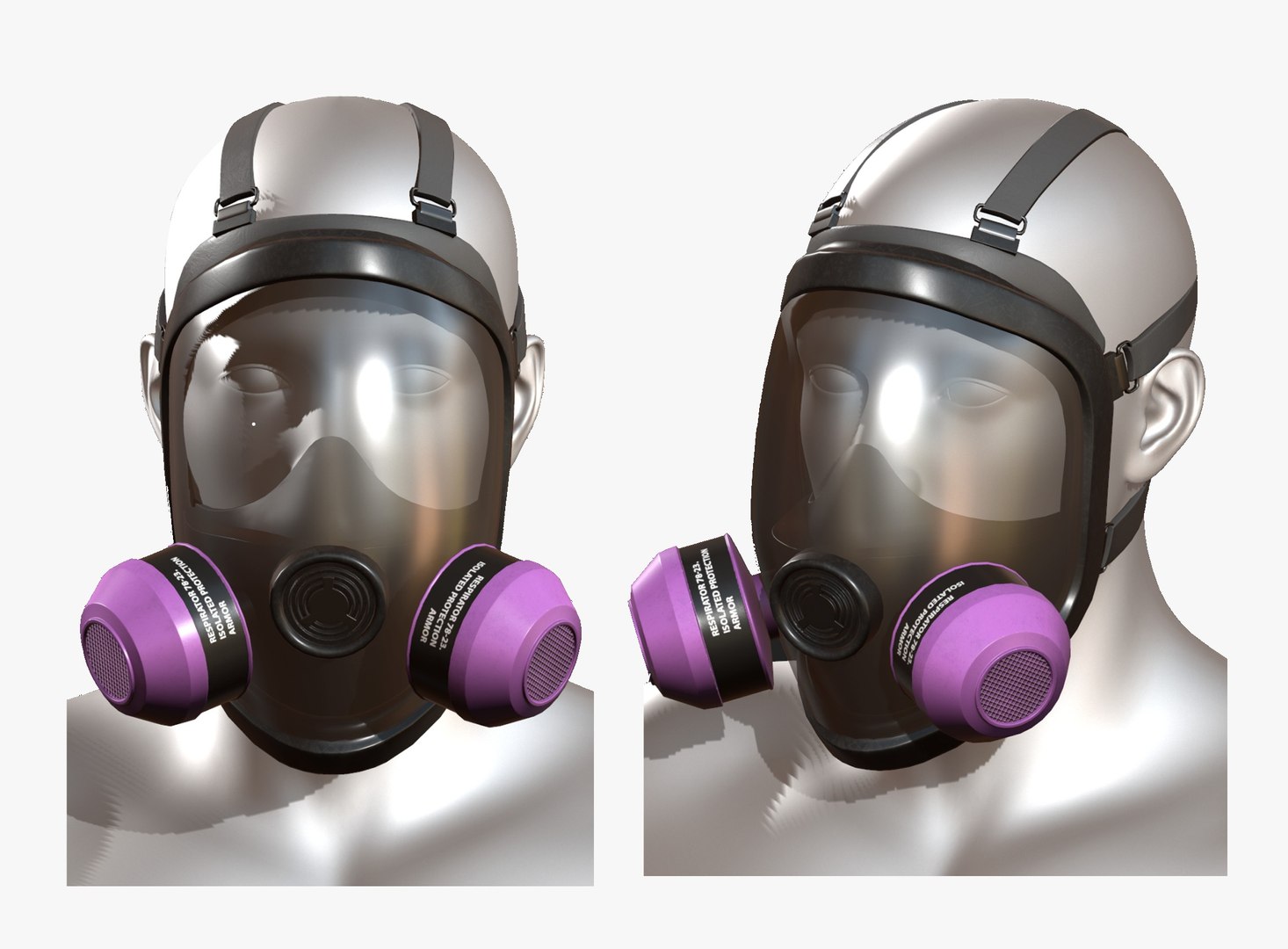 Gas Mask Model - TurboSquid 1563801
