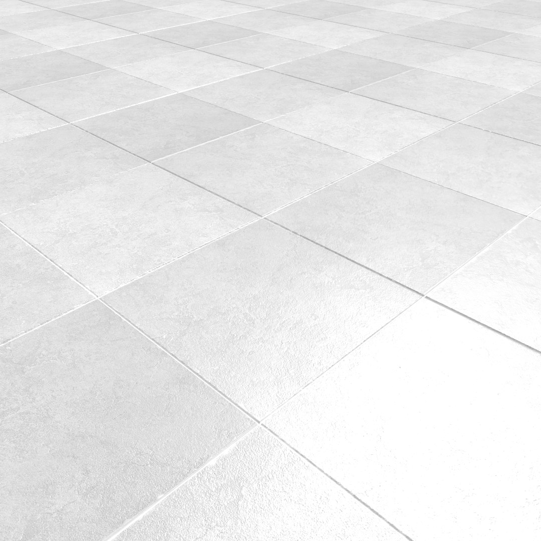 White Tile 3d Obj