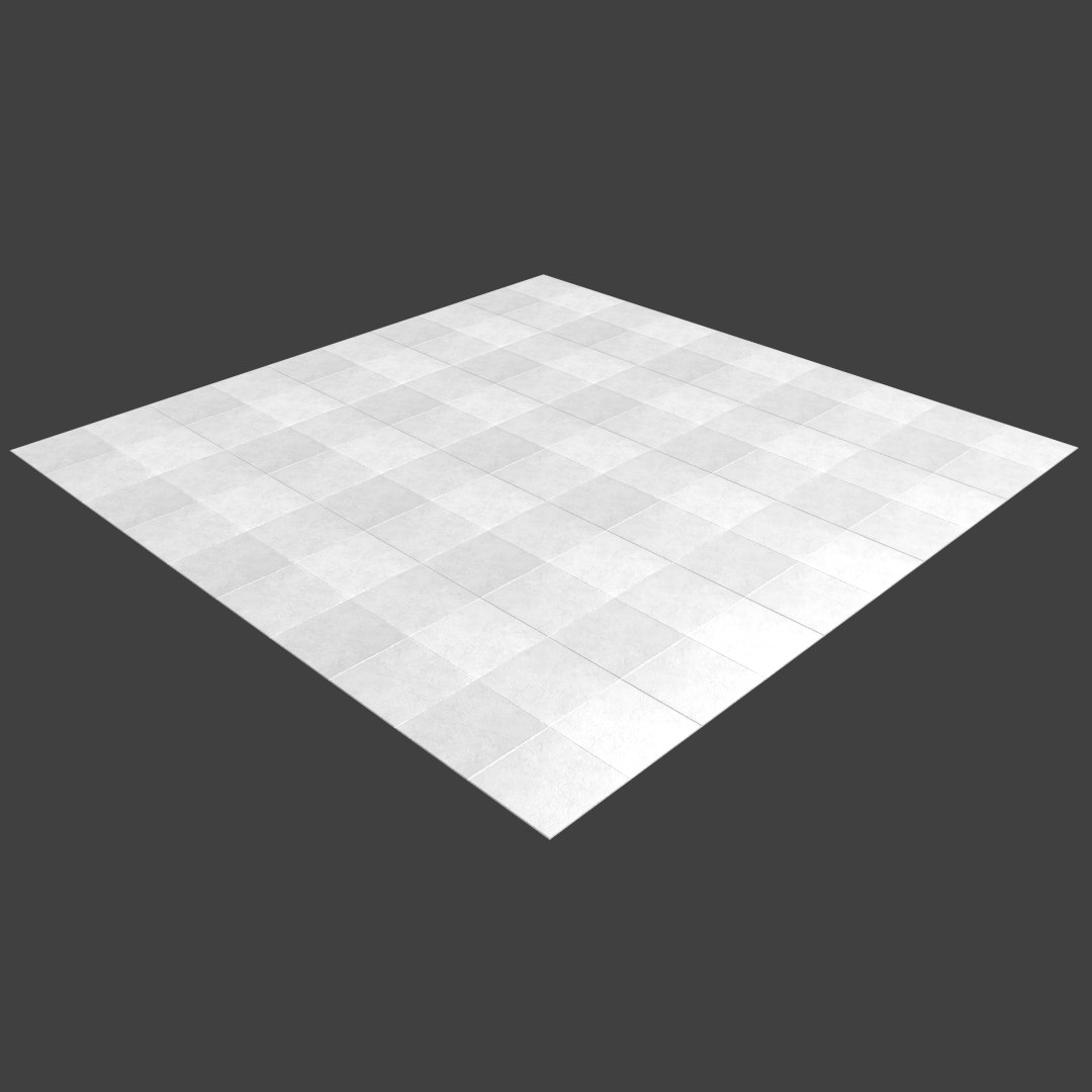 White Tile 3d Obj
